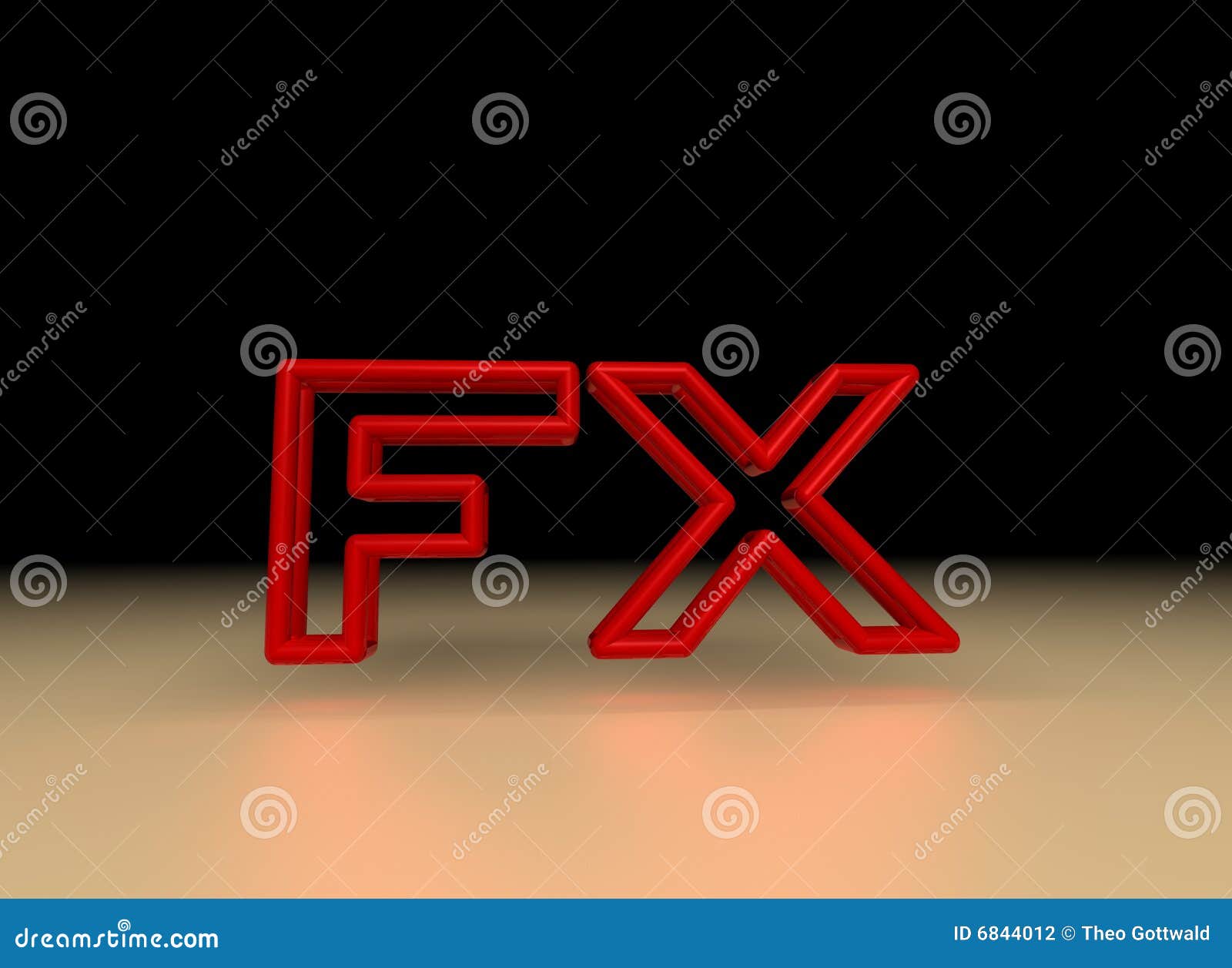 Red FX letters stock illustration. Illustration of outlined - 6844012