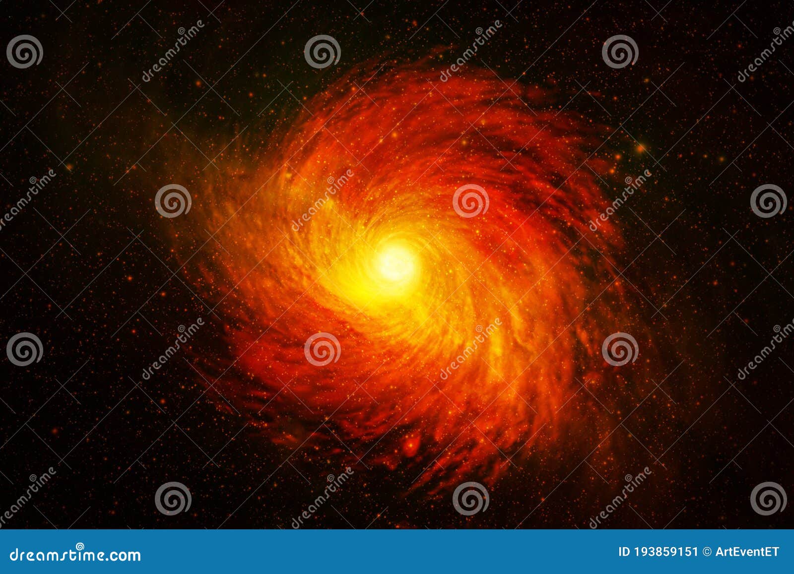 Red Galaxies and Stars in Space Stock Image - Image of galaxies, deep ...