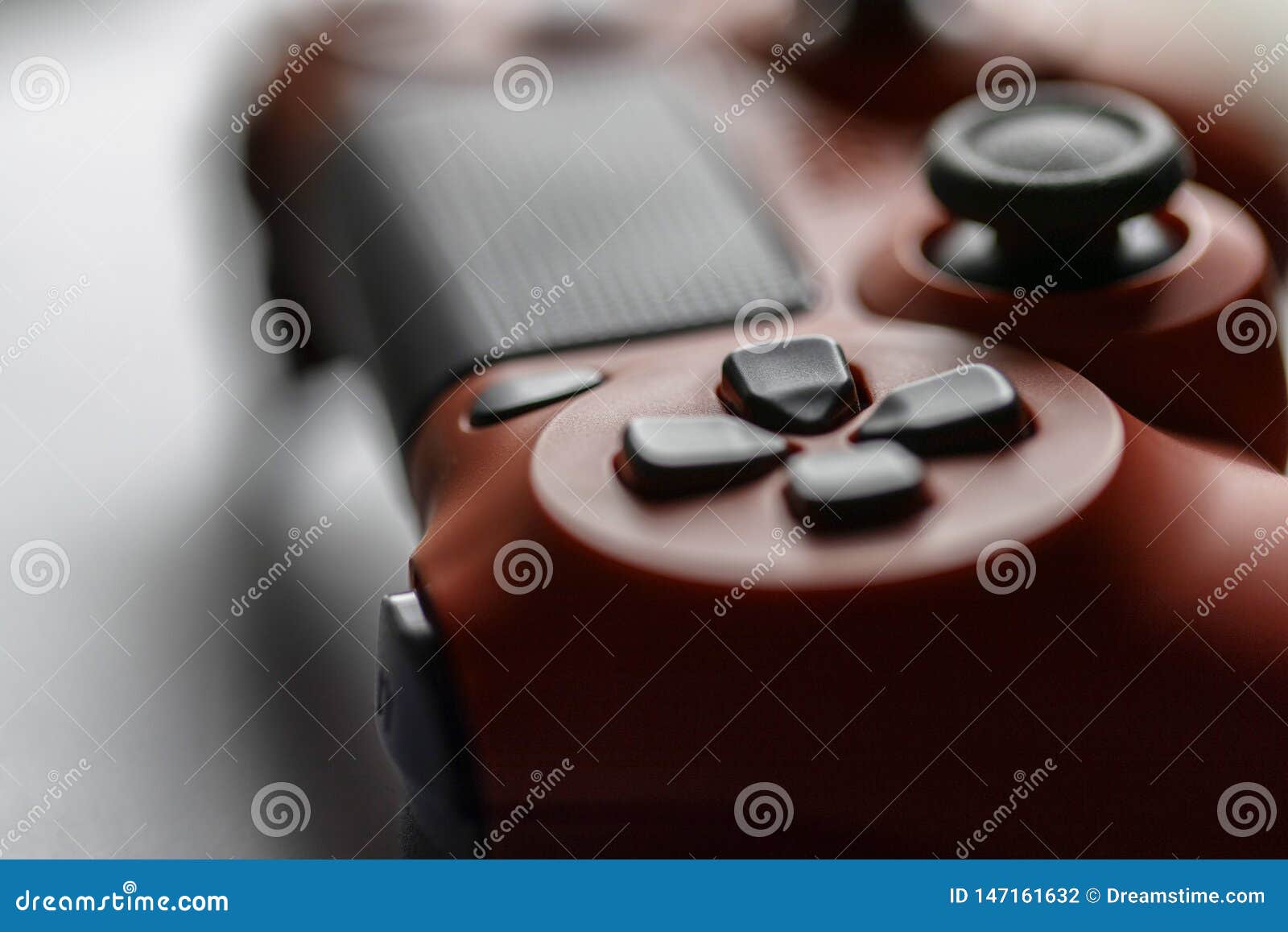 Red Gaming Controller in Detail Stock Photo - Image of console, esports ...