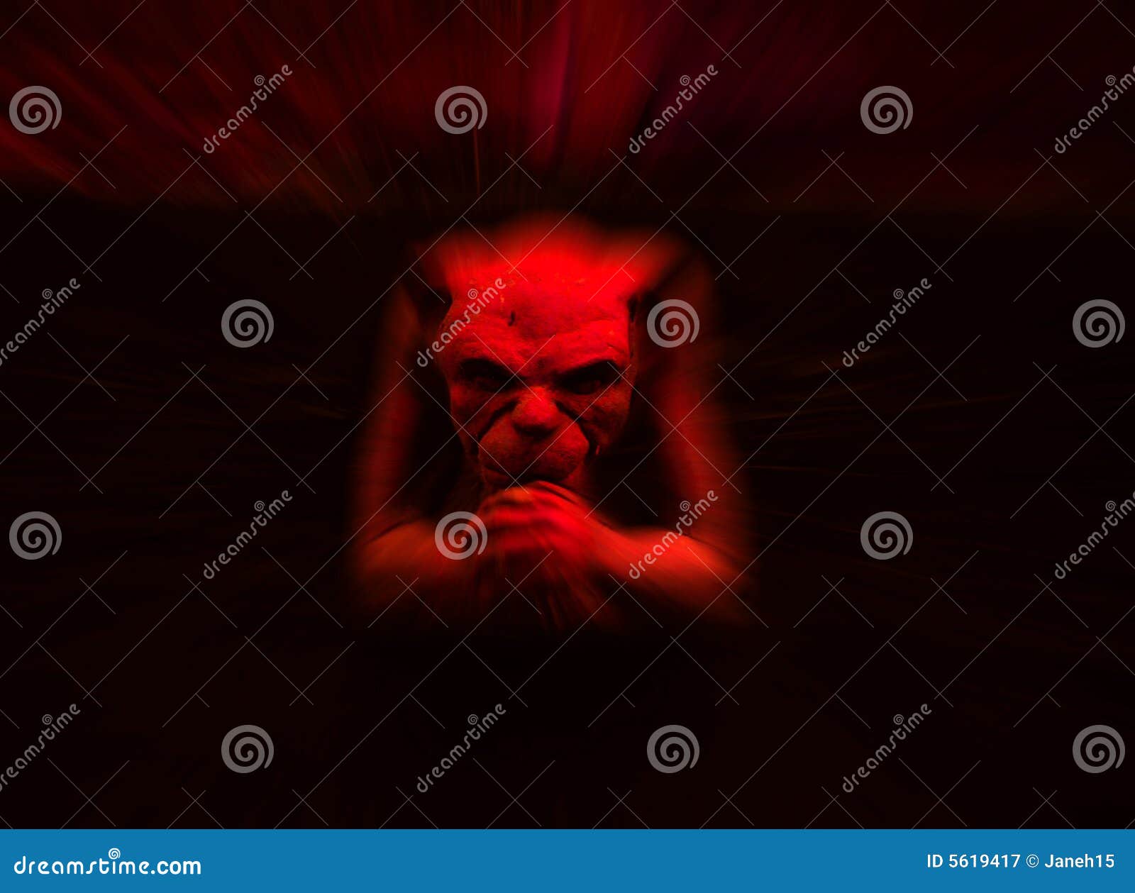 Red gargoyle stock image. Image of mythological, evil - 5619417