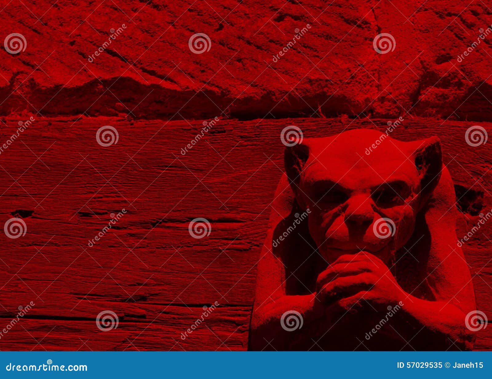 Red Gargoyle stock image. Image of unholy, wicked, sinister - 57029535