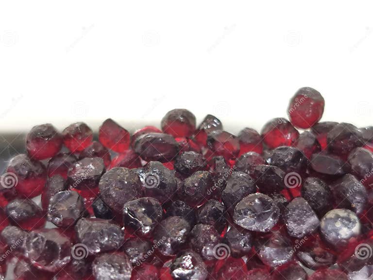 Red garnet mineral texture stock photo. Image of texture - 275712830