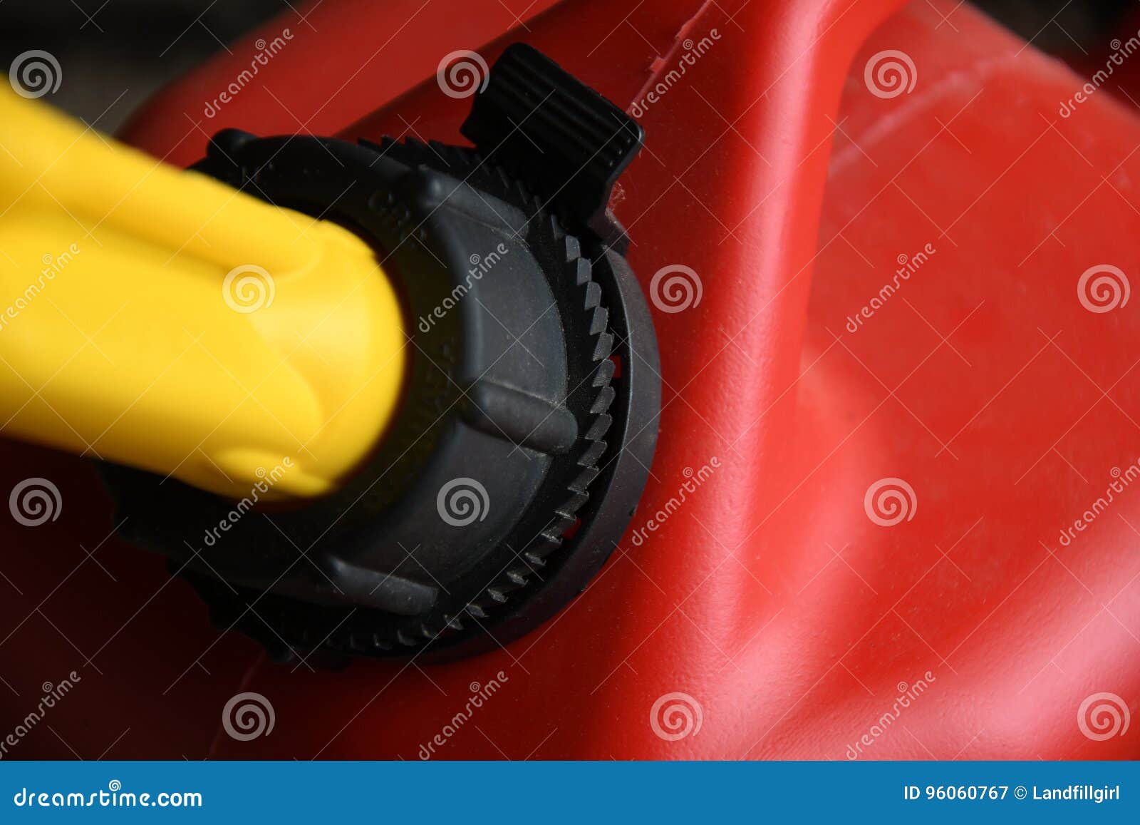 Red Gas Can Close Up stock image. Image of emergency - 96060767