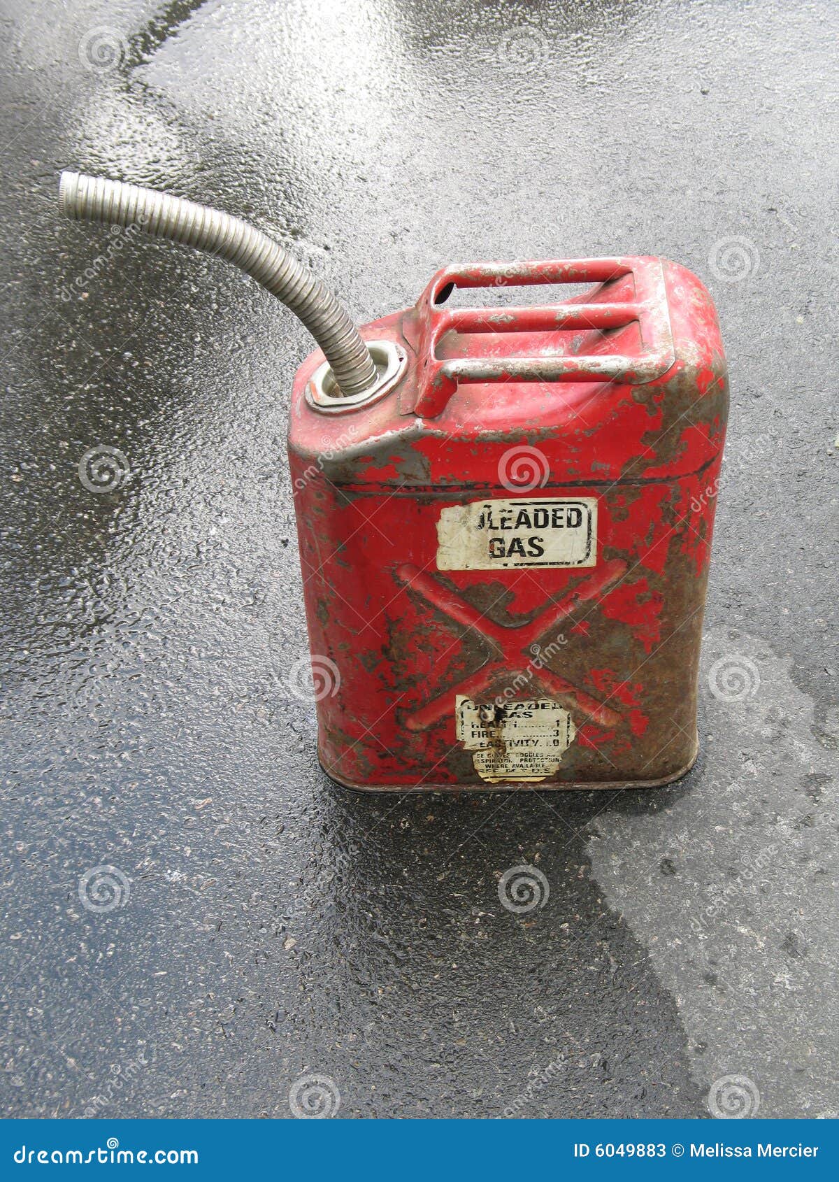Red Gas Can on the Pavement Stock Image - Image of danger, hazard: 6049883