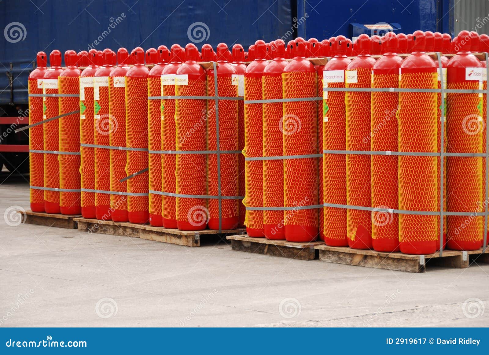 Red gas cylinders stock image. Image of round, power, generate - 2919617