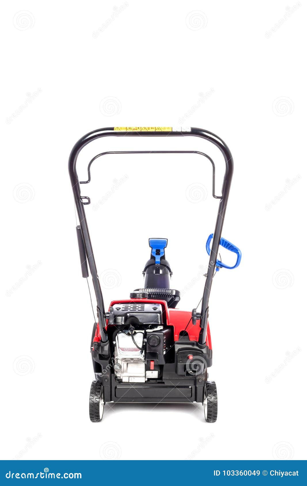 Red Gas Snowblower Isolated on White 1 Stock Image - Image of months ...