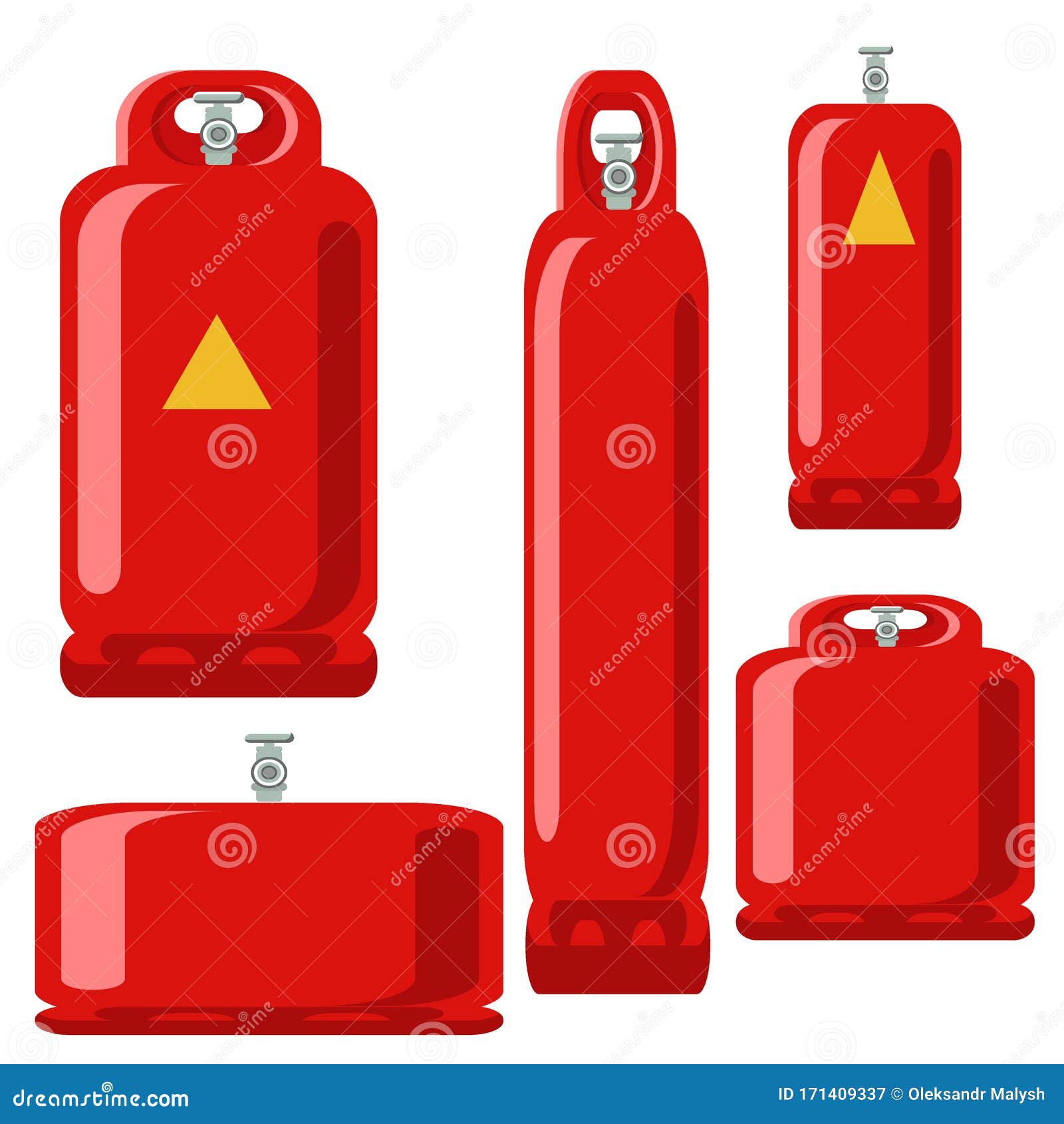 Propane Gas Cylinder. Cartoon Vector | CartoonDealer.com #33442811