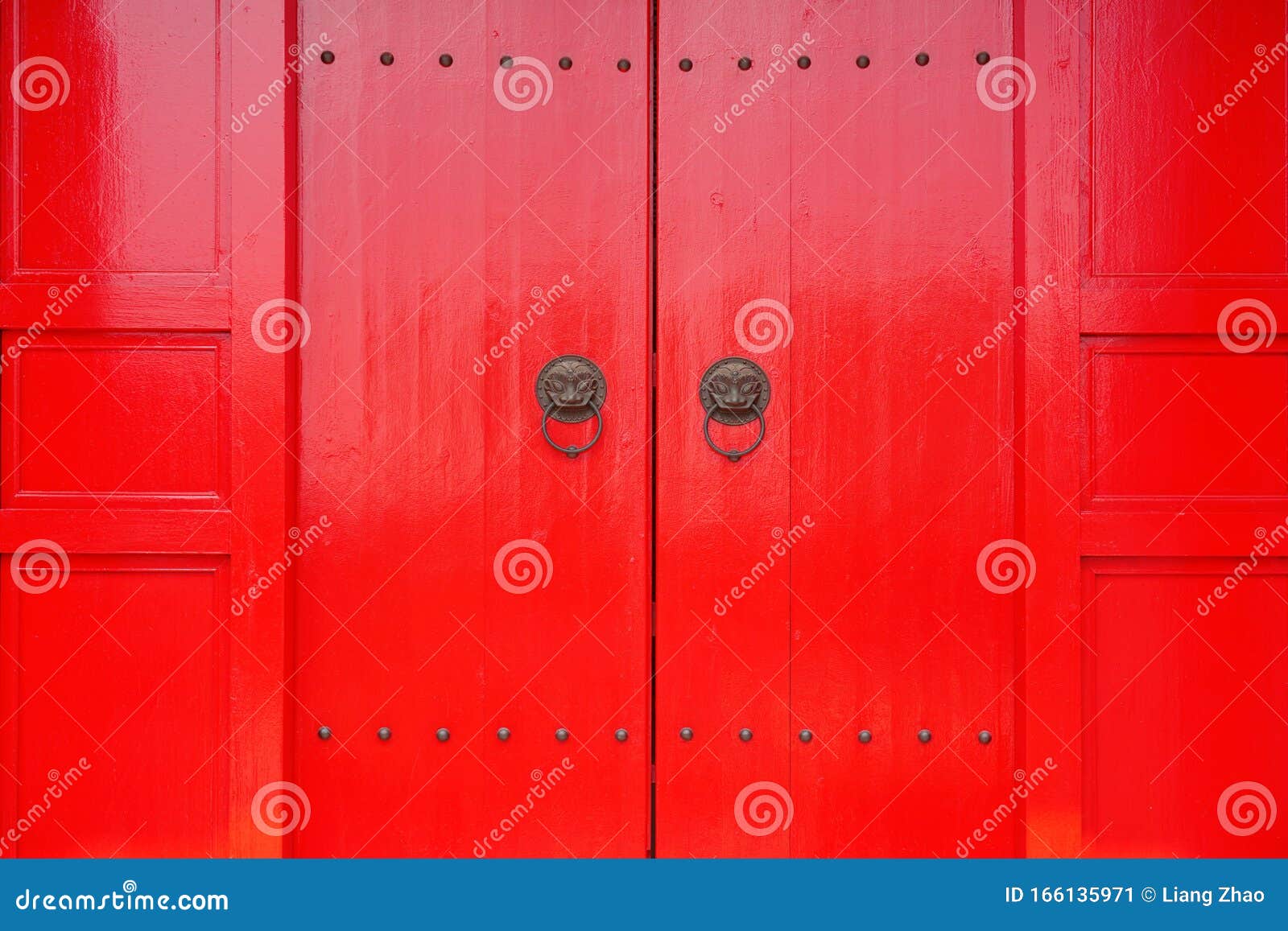Red Gate stock image. Image of door, chinese, architecture - 166135971