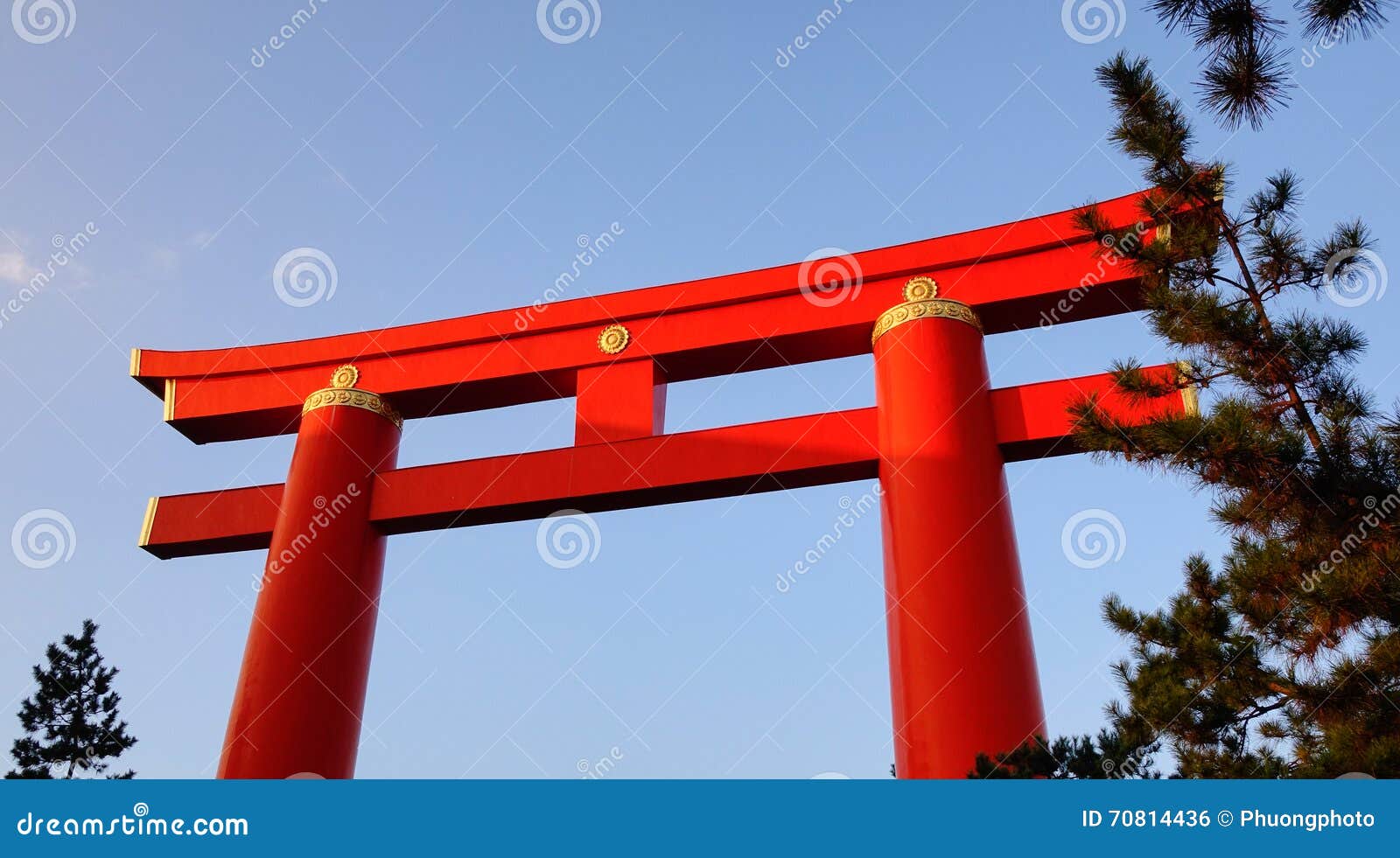 The Red Gate (Torii) in Osaka, Japan Stock Photo - Image of south ...