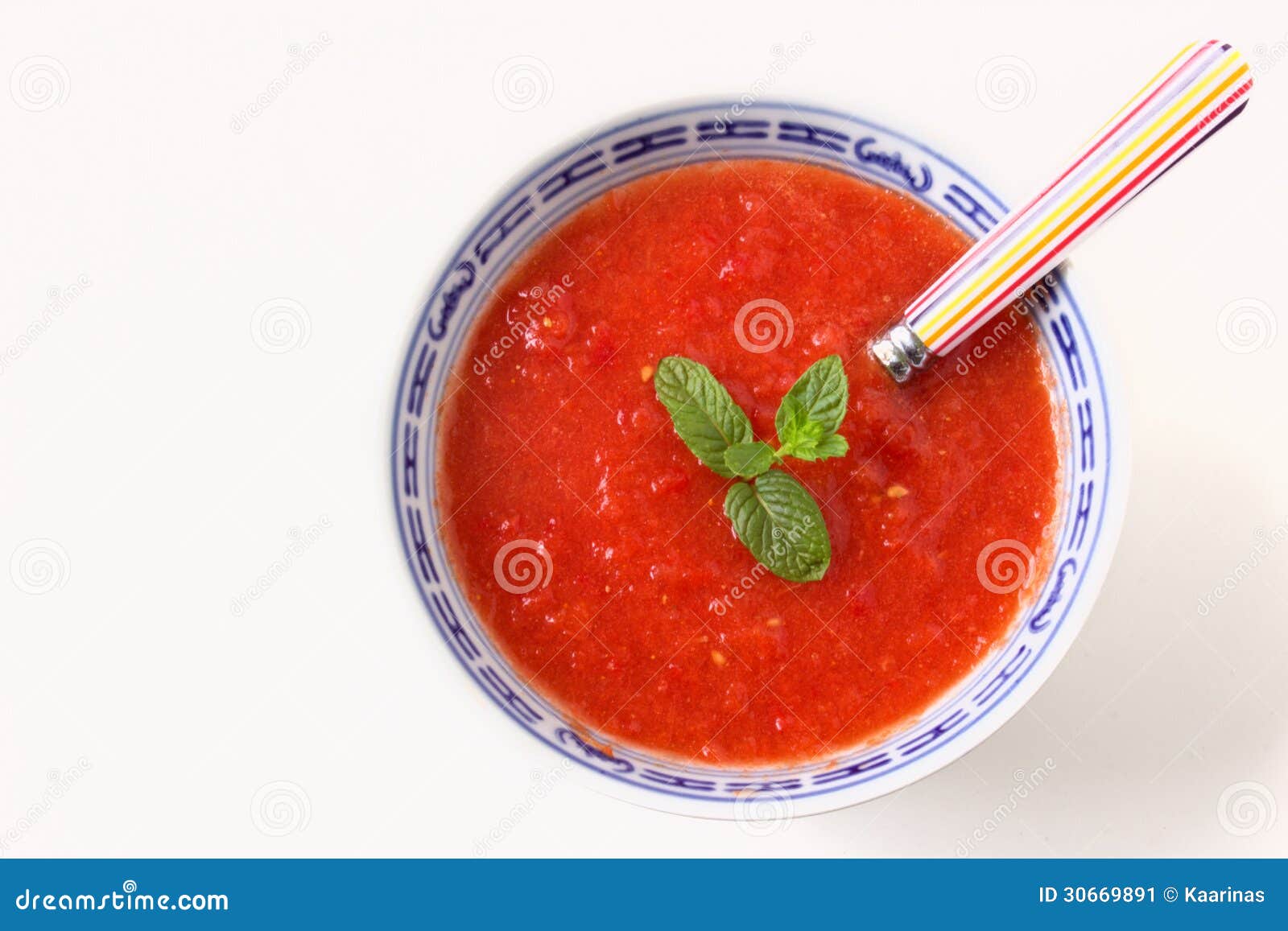 Red gazpacho stock image. Image of bowl, healthy, diet - 30669891