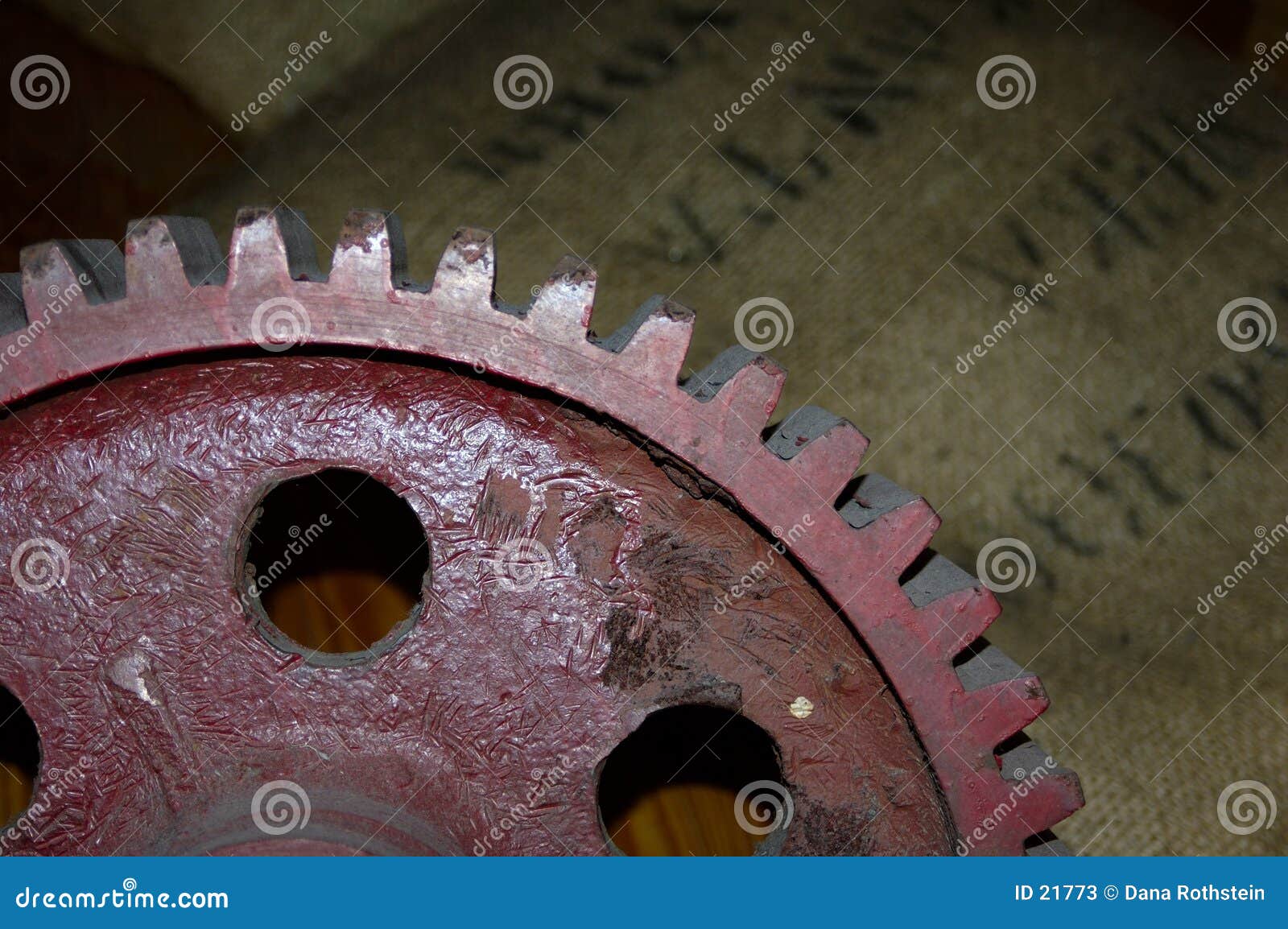 Red Gear stock image. Image of industrial, engineering, teeth - 21773