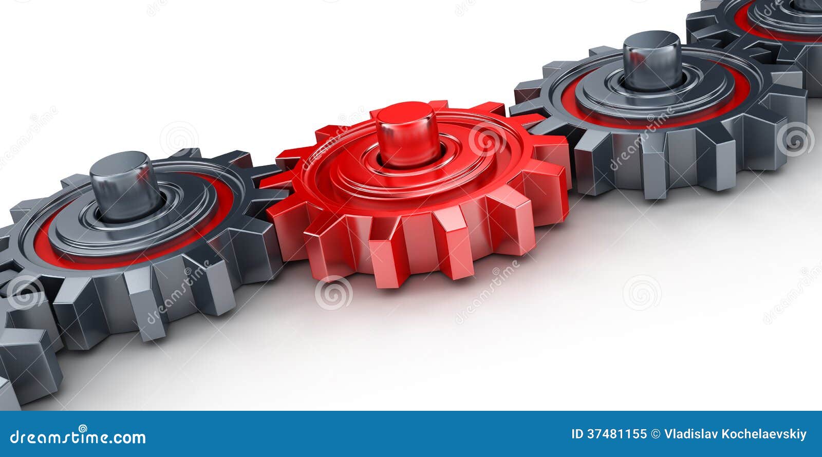 Red gear stock illustration. Illustration of foible, gears - 37481155