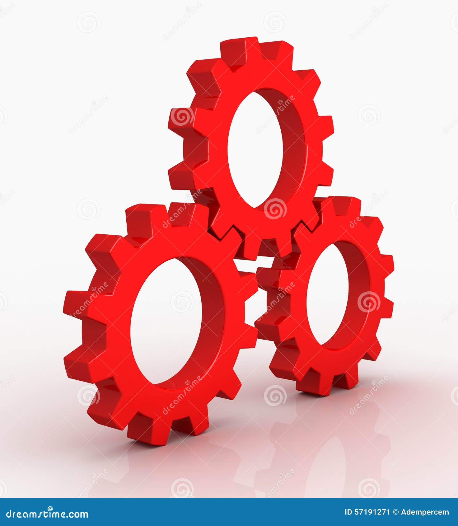Red gear stock illustration. Illustration of connect - 57191271