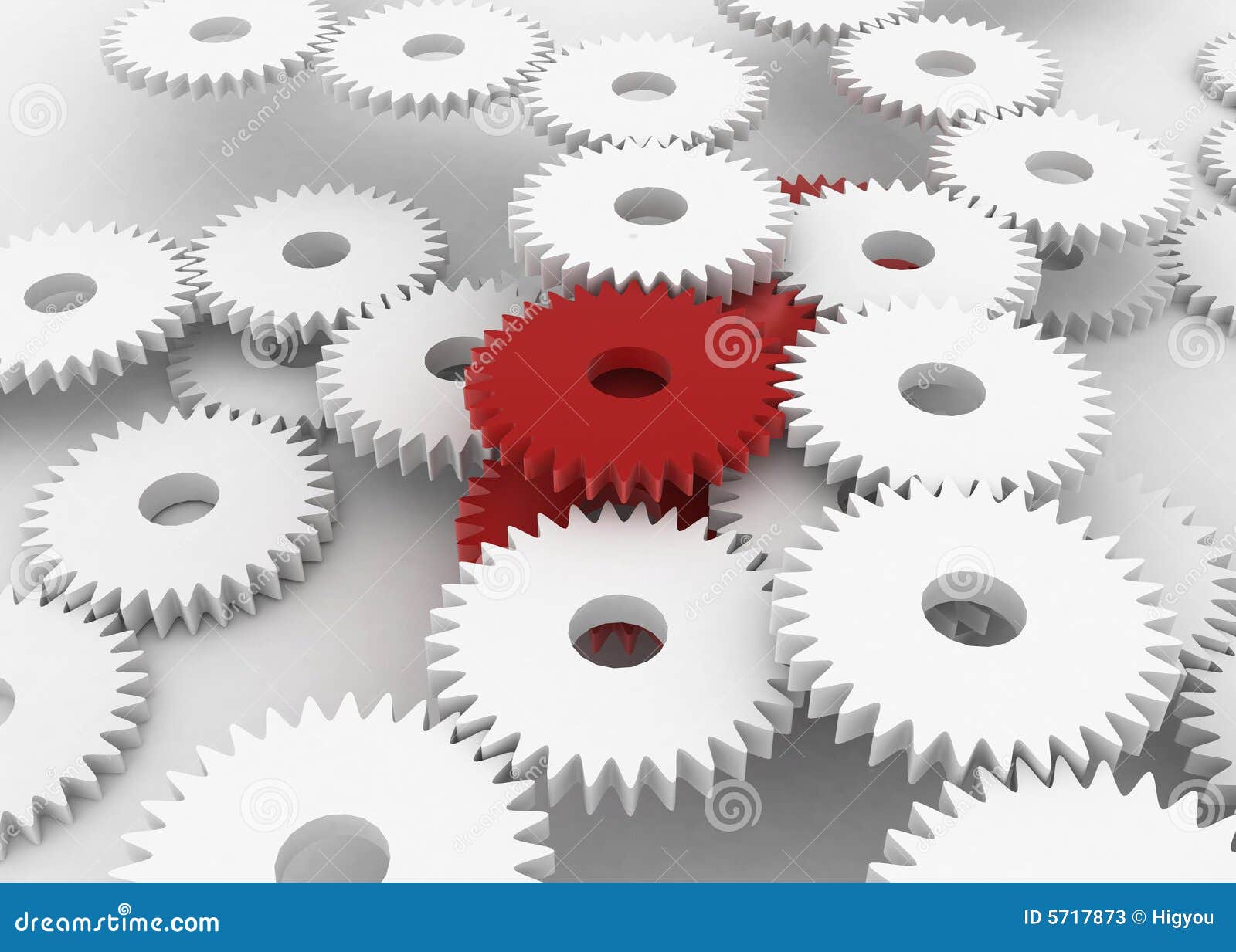 Red Gears stock illustration. Illustration of machine - 5717873
