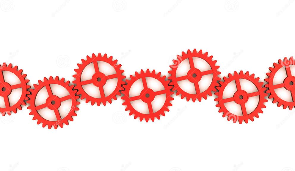 Red gears concept stock illustration. Illustration of mechanism - 41324827