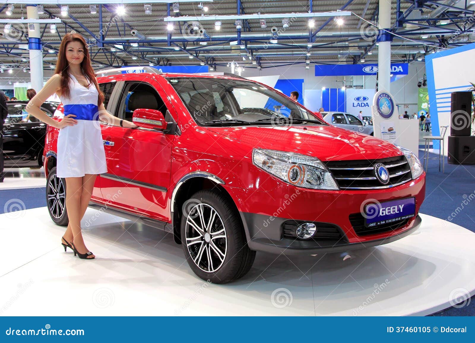 Red Geely MK Cross editorial image. Image of future, cabriolet - 37460105