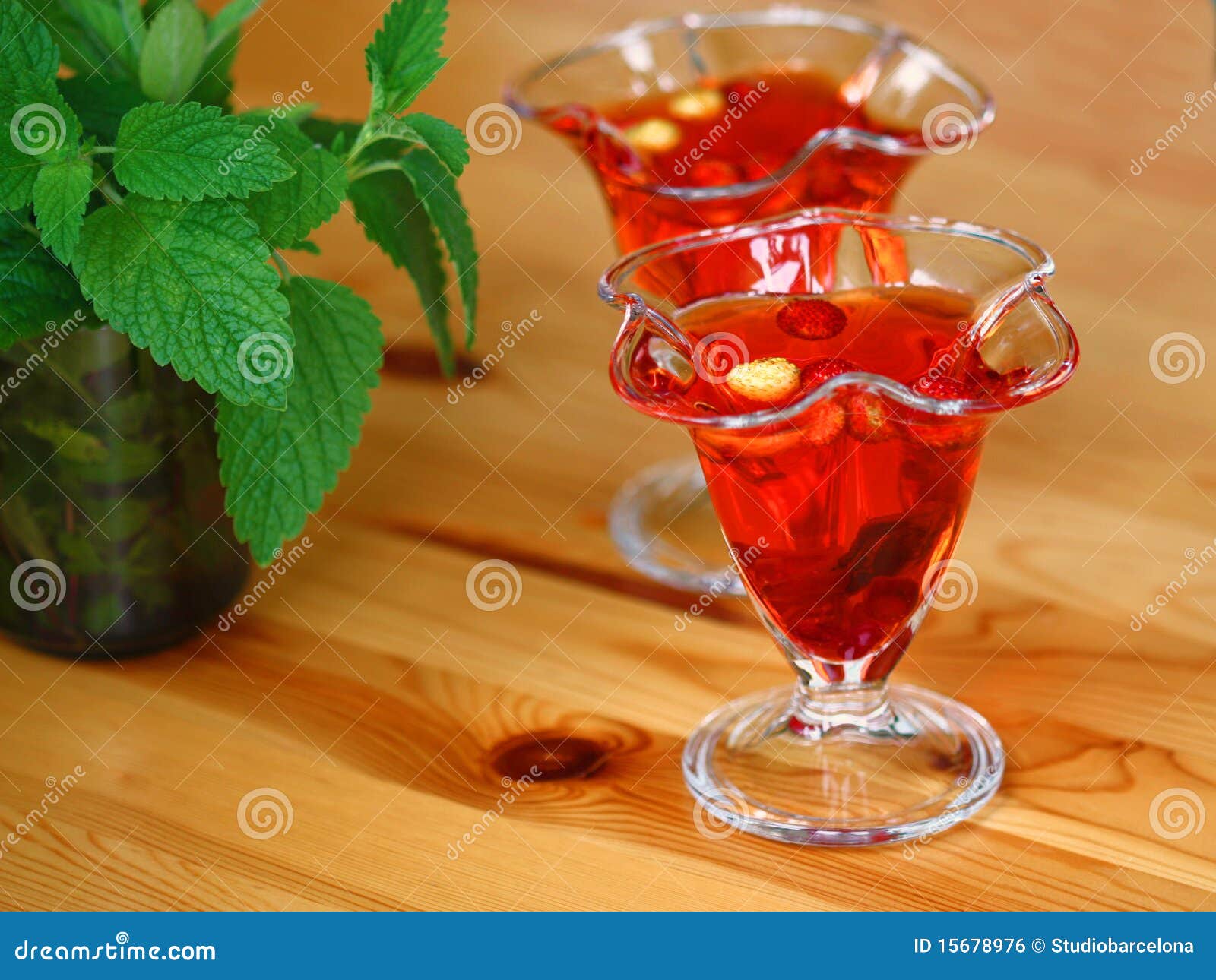 Red gelatin with fruits stock photo. Image of gelatin - 15678976