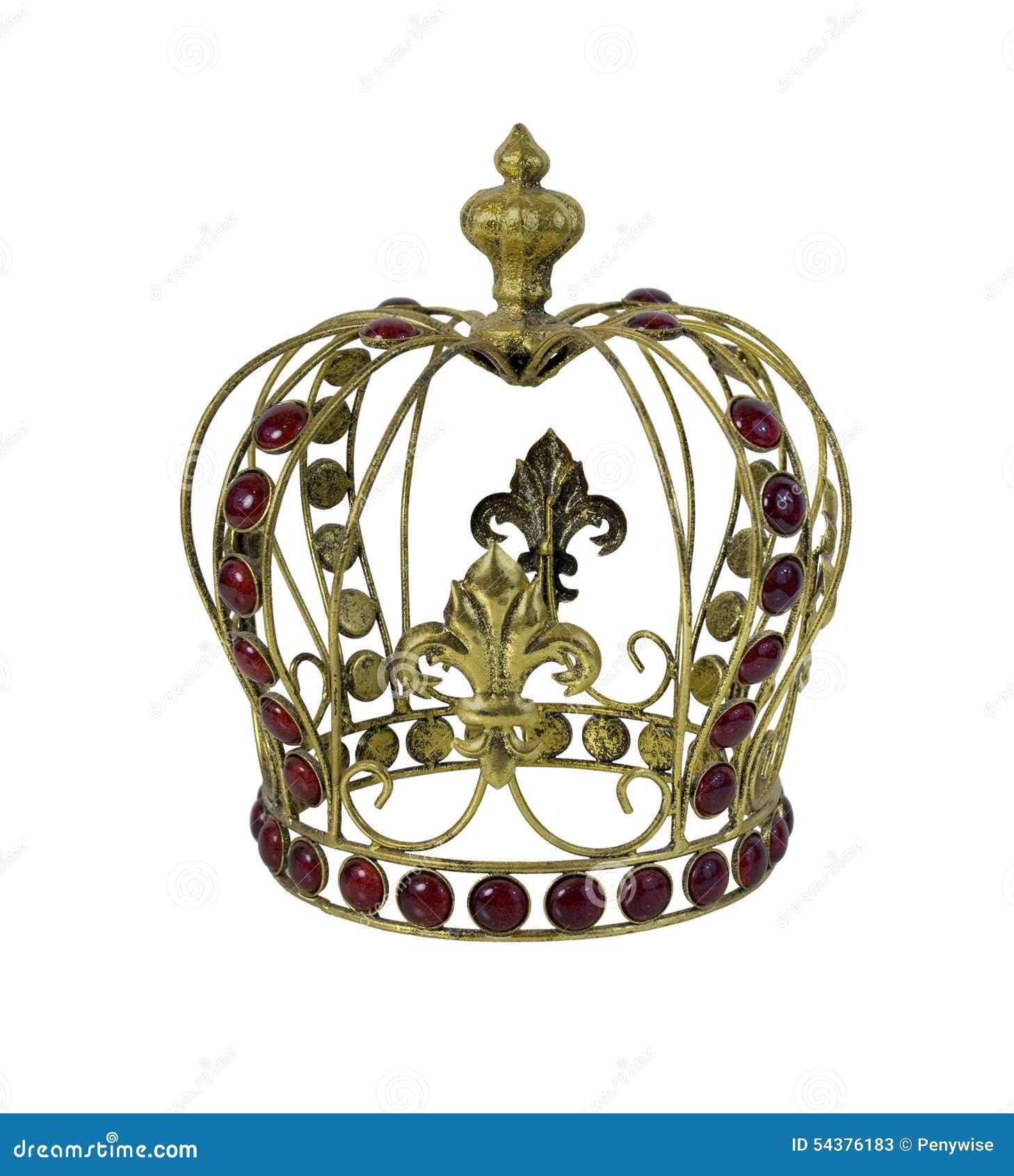 Red Gem Embellished Crown stock image. Image of coronet - 54376183