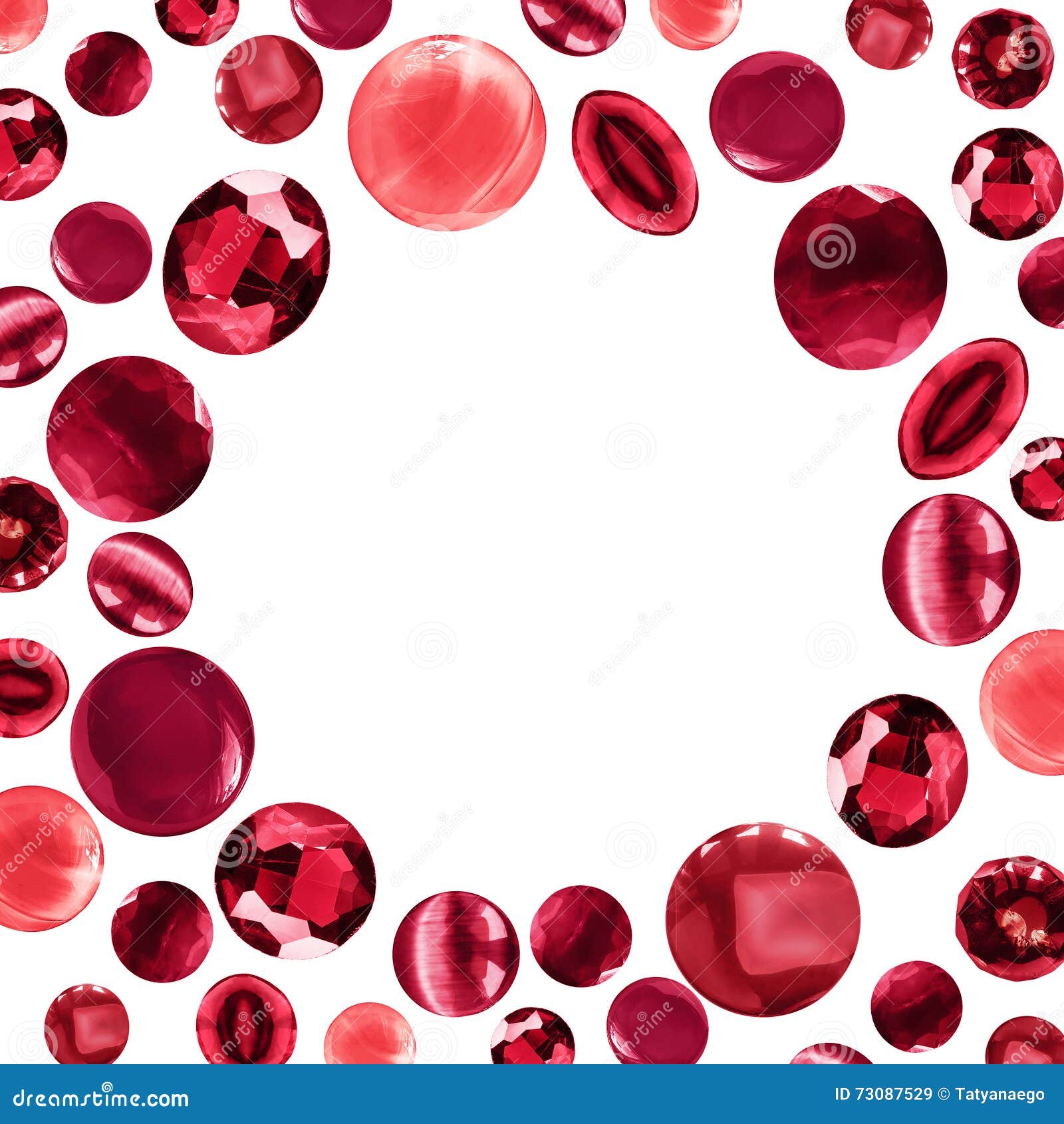 Red gems isolated stock image. Image of quartz, background - 73087529