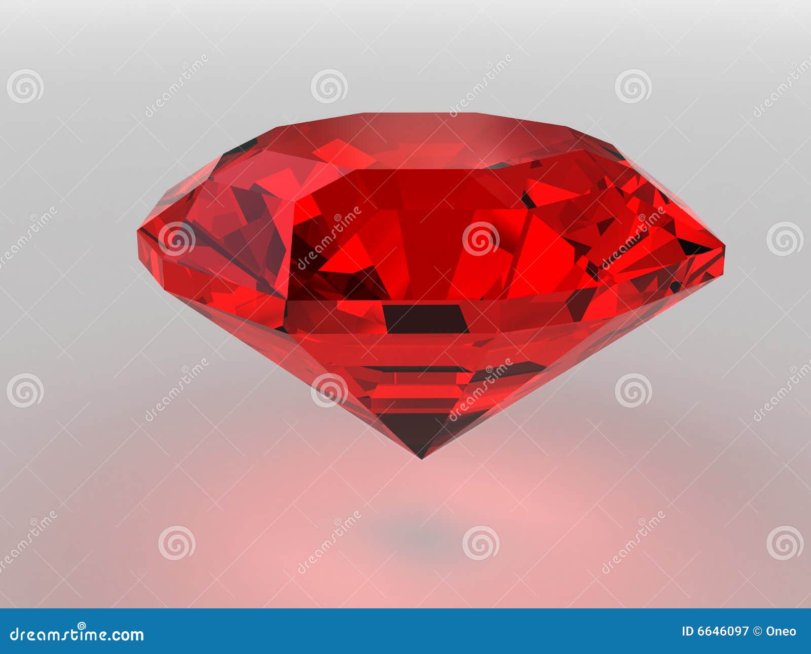 Red gemstone stock illustration. Illustration of reflects - 6646097