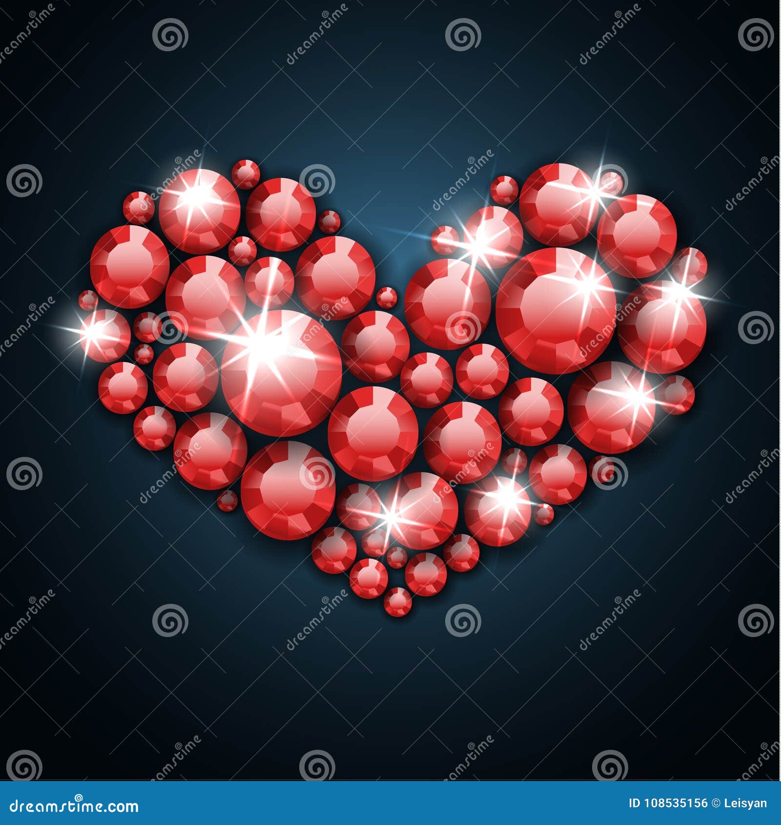 Abstract Gemstone Heart Illustration Stock Vector - Illustration of ...