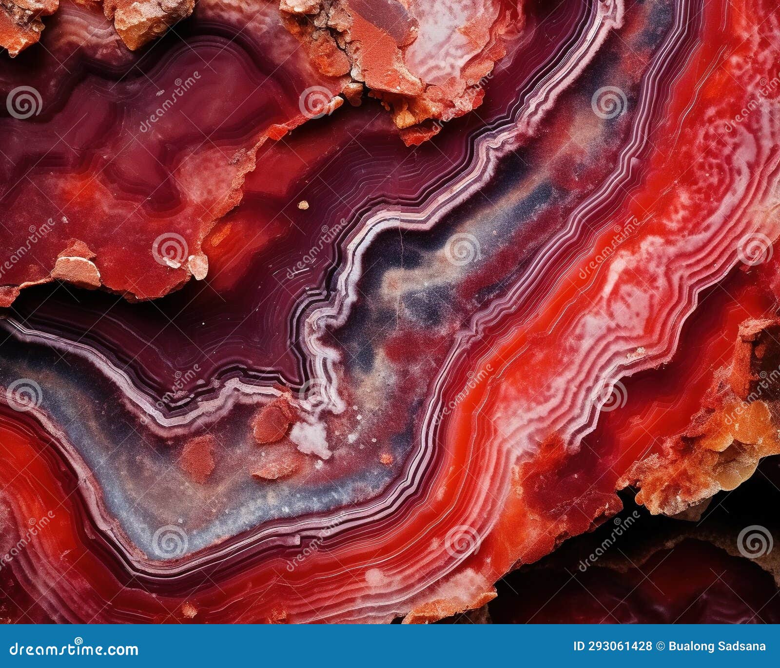 Red Geode Textures Backgrounds Are Gemstone Cross Section Cross Section ...