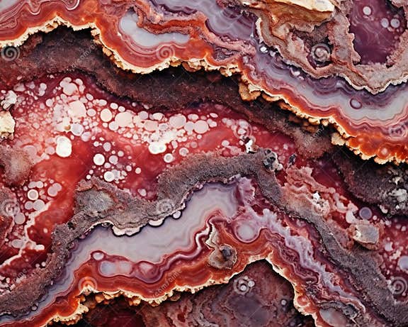 Red Geode Textures Backgrounds are Gemstone Cross Section Cross Section ...