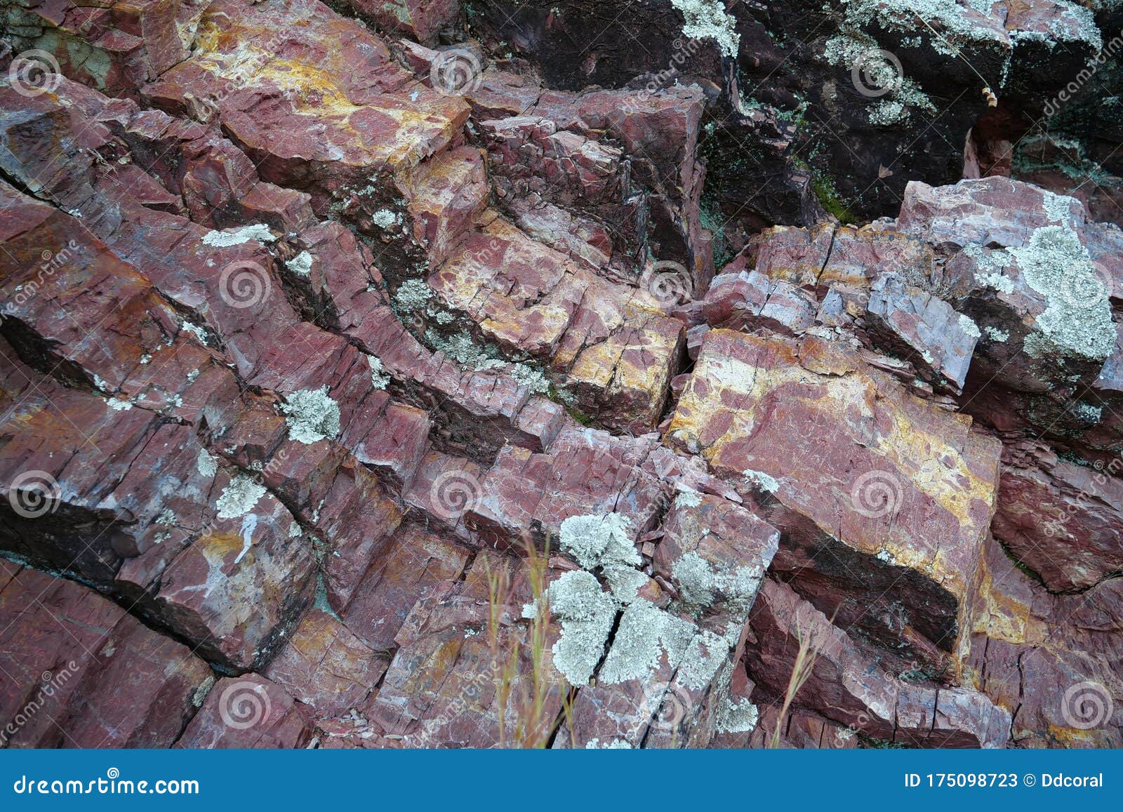 Red geological material stock image. Image of geologist - 175098723