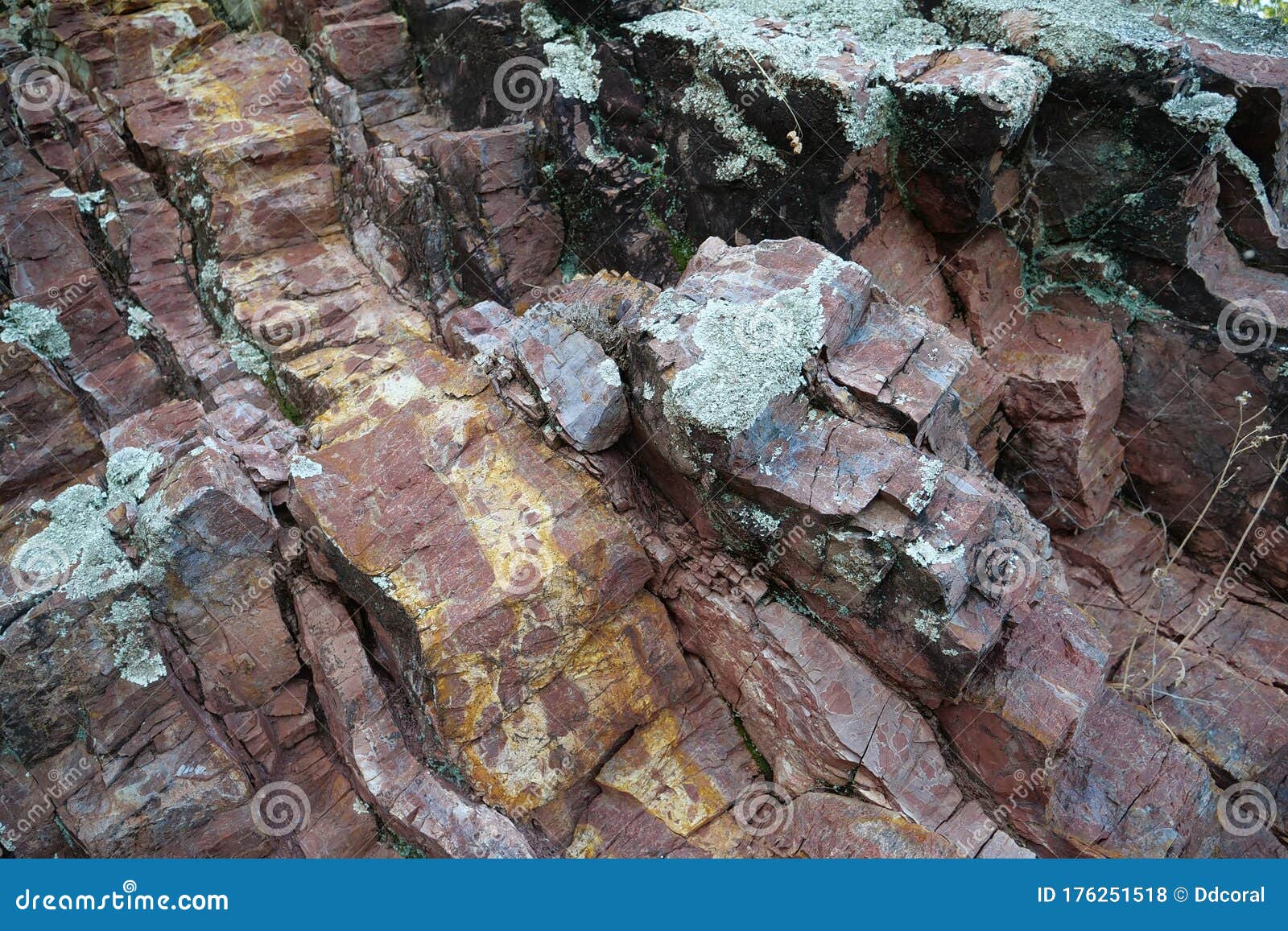 Red geological material stock photo. Image of hard, earthdeposit ...