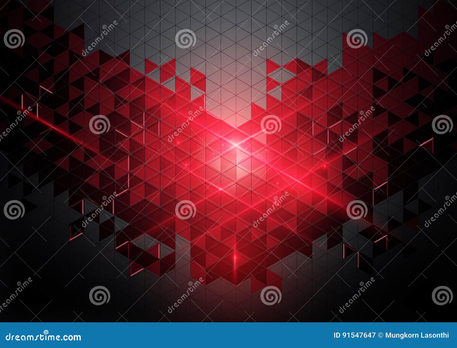 Red Geometric Abstract Technology Digital Hi Tech Concept Stock Vector ...