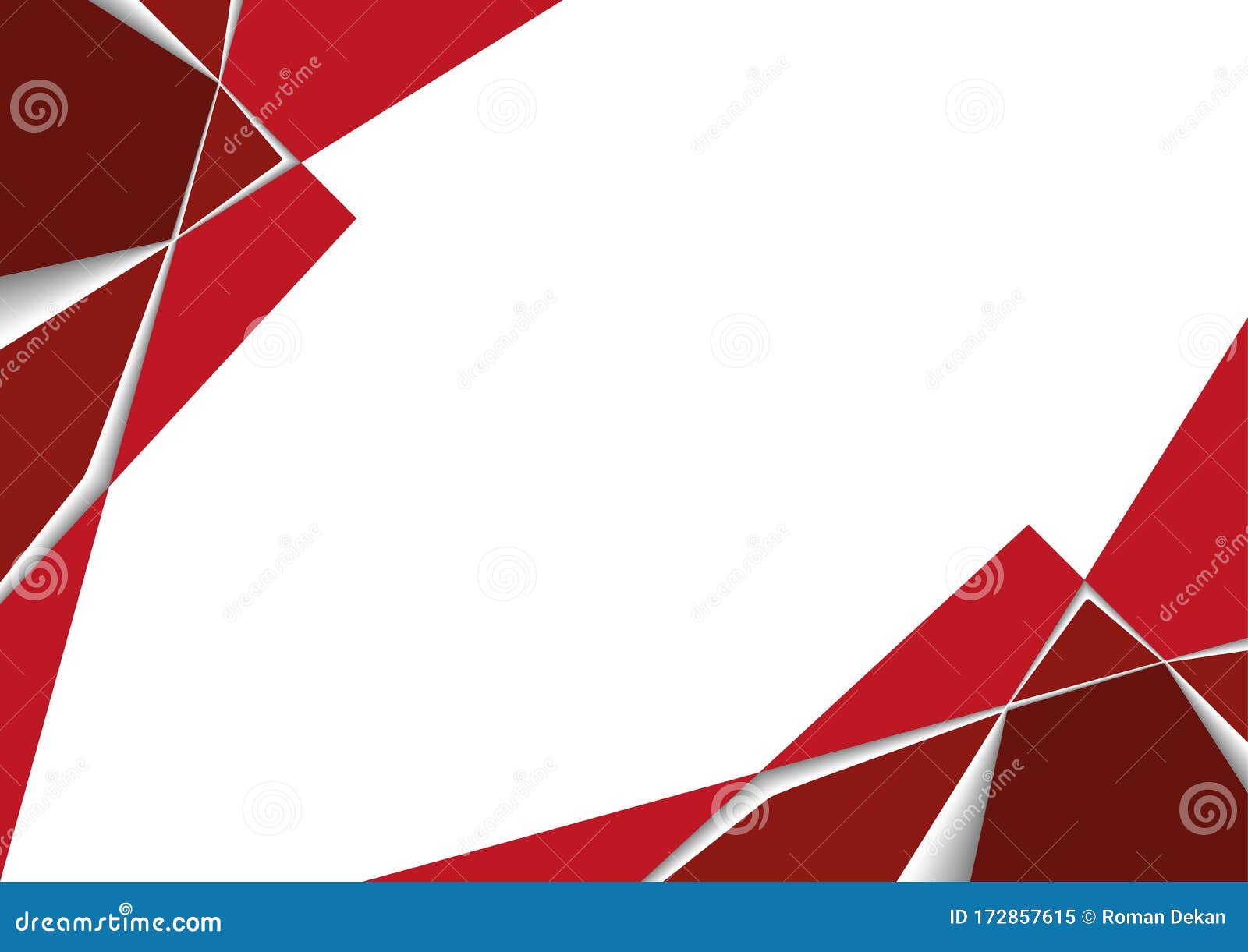 Red Geometric Background with Layers and Shadows Stock Vector ...