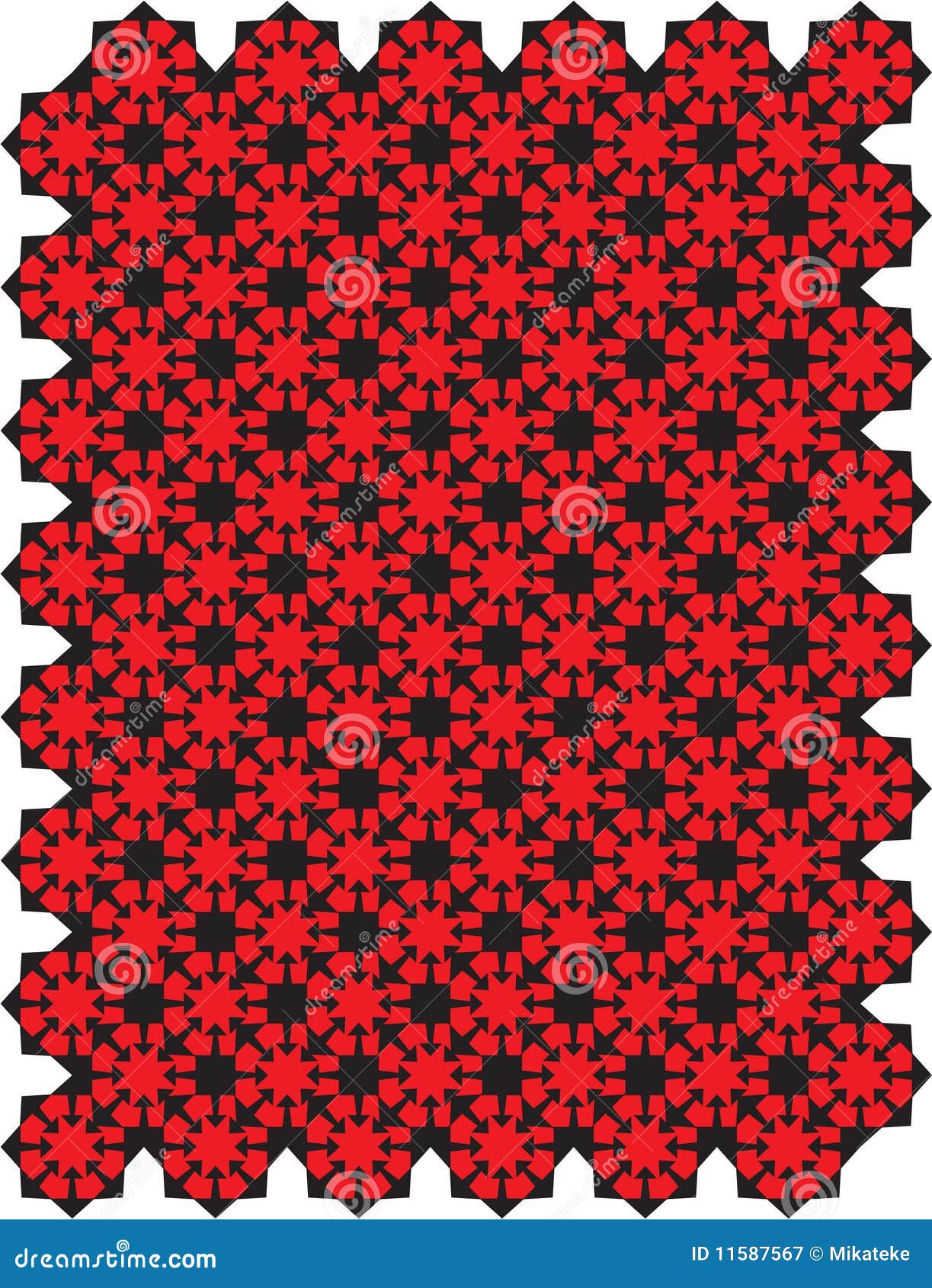 Red Geometric Pattern stock vector. Illustration of designing - 11587567