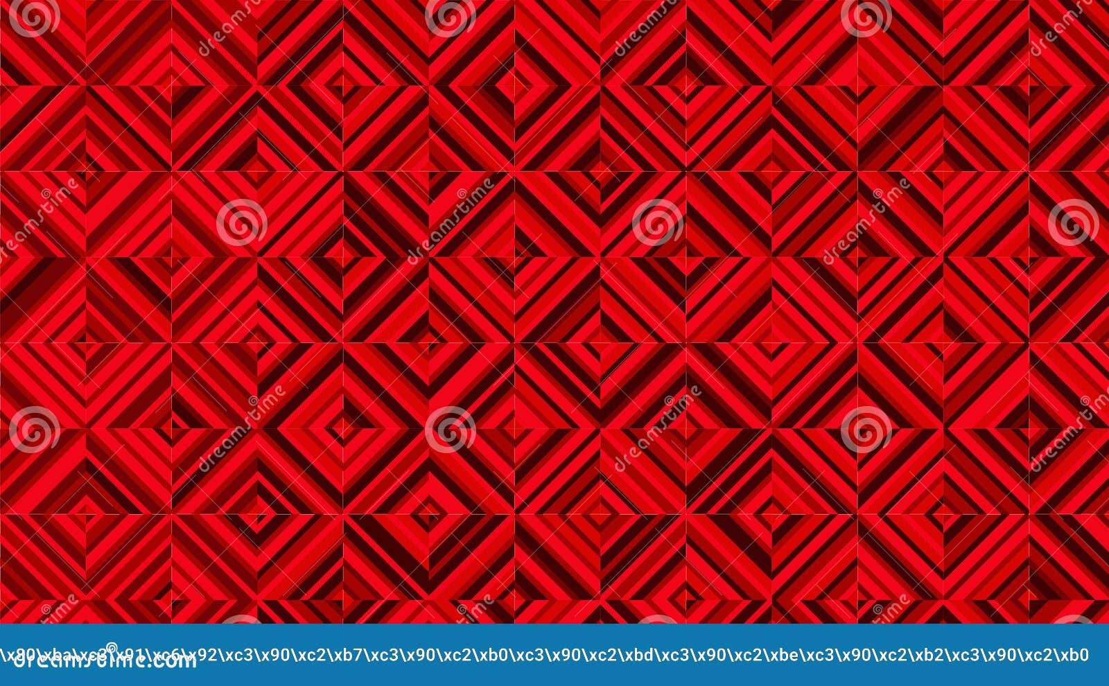 Red Geometric Pattern, Seamless Wallpaper Stock Illustration ...