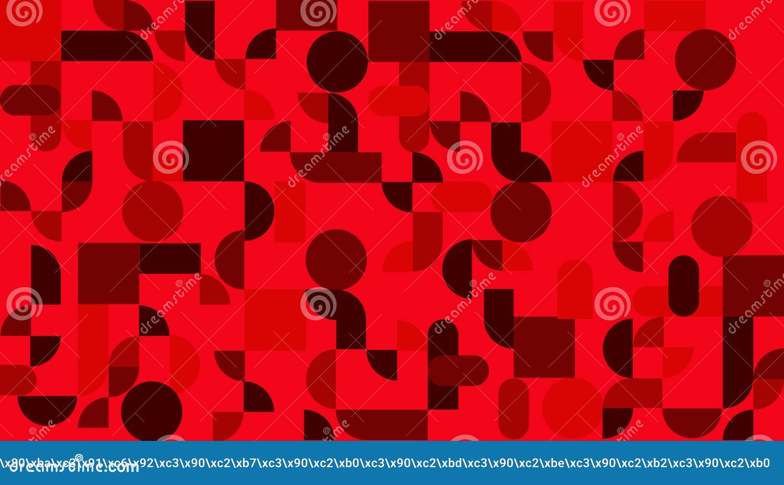 Red Geometric Pattern, Seamless Wallpaper Stock Illustration ...