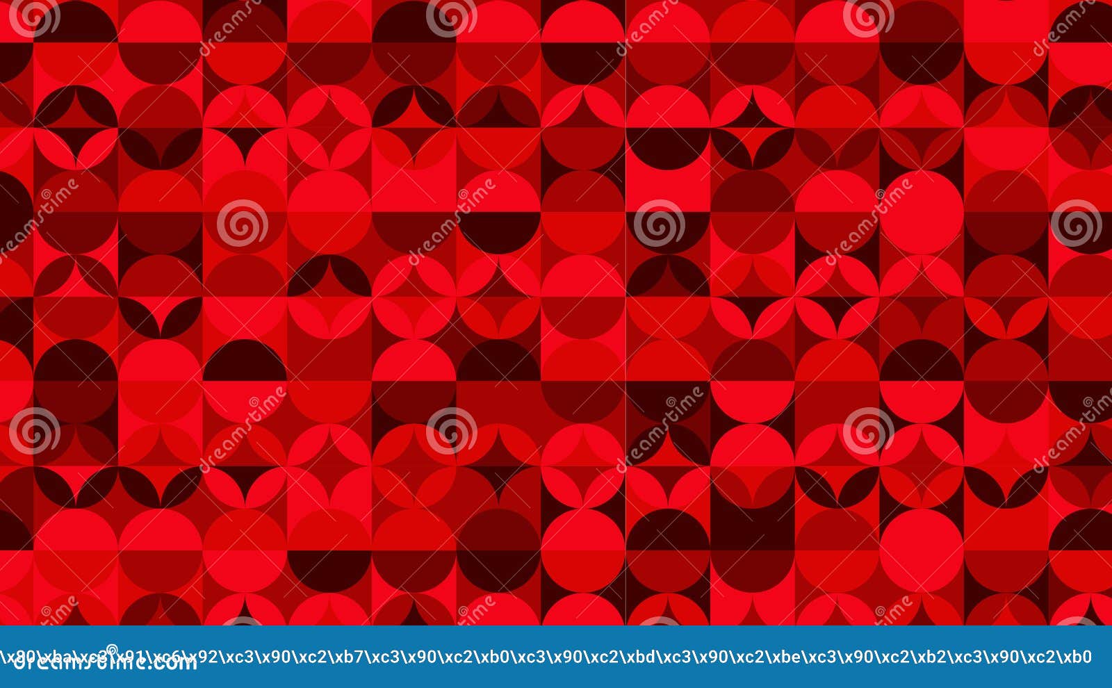 Red Geometric Pattern, Seamless Wallpaper Stock Illustration ...
