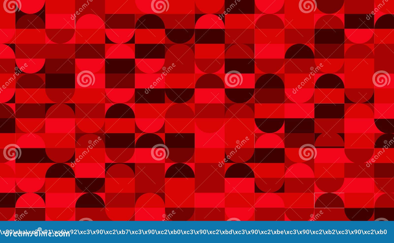 Red Geometric Pattern, Seamless Wallpaper Stock Illustration ...