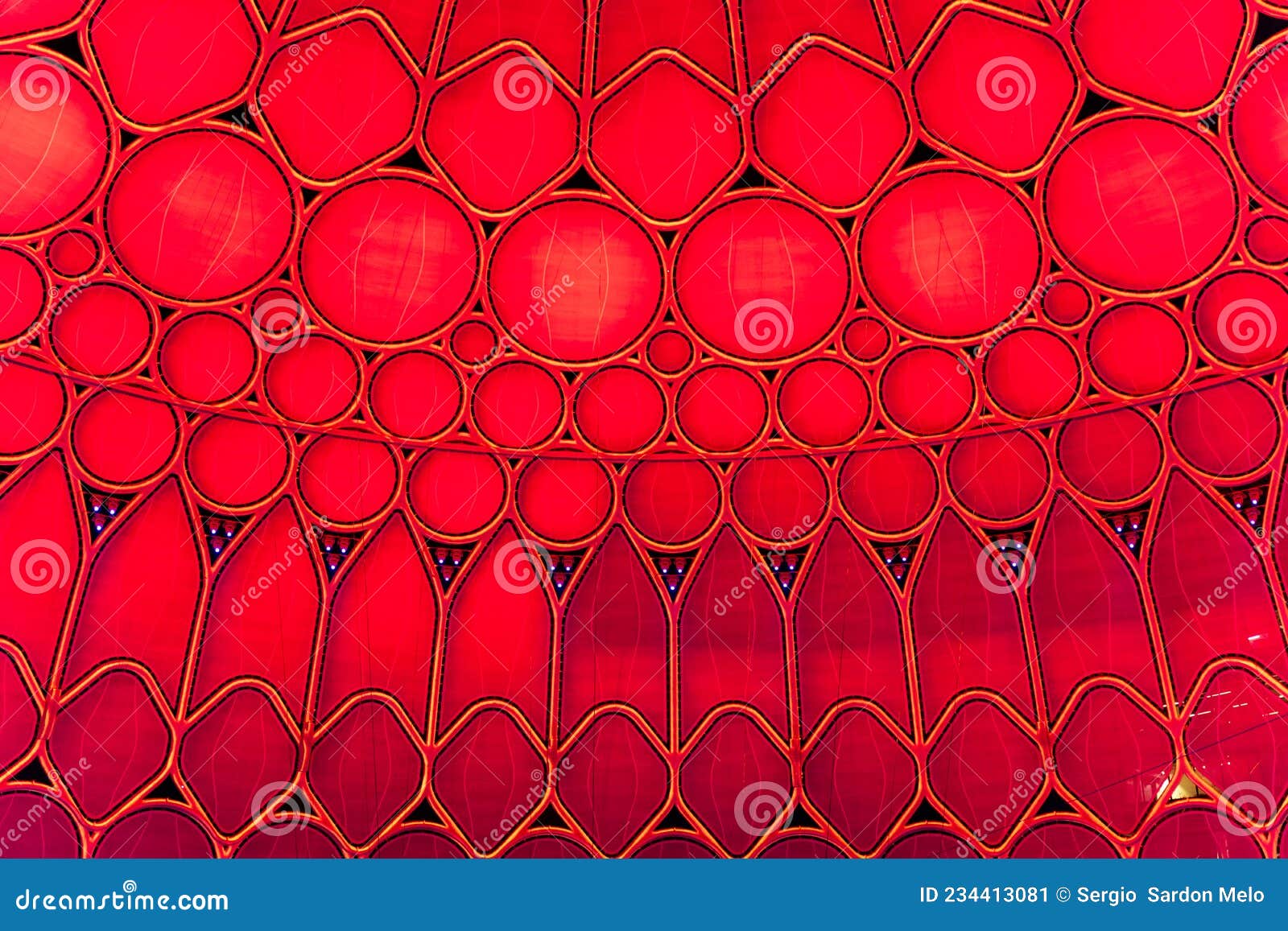 Red geometric pattern stock illustration. Illustration of classic ...