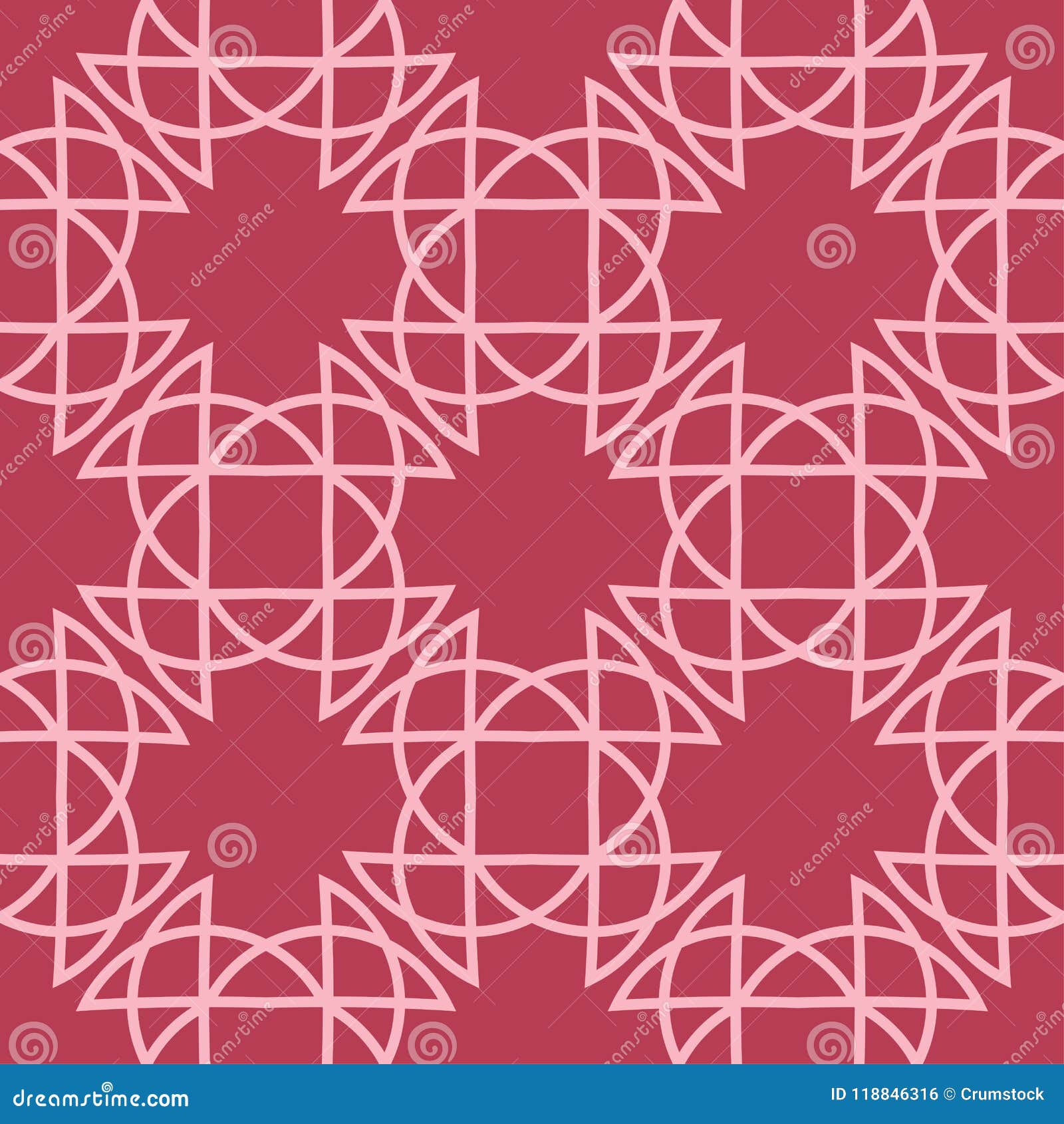 Red Geometric Print. Seamless Pattern Stock Vector - Illustration of ...