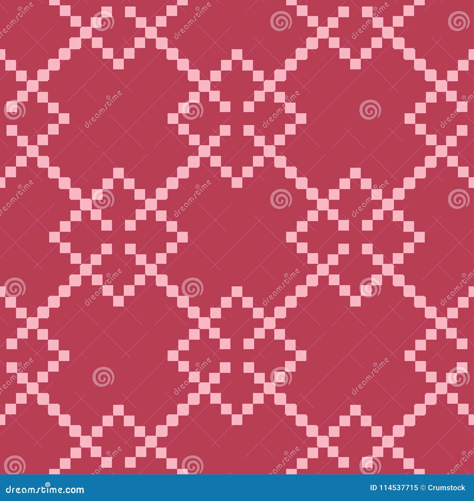 Red Geometric Print. Seamless Pattern Stock Vector - Illustration of ...