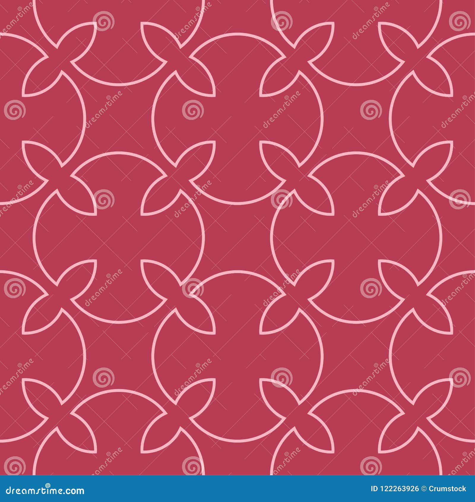 Red Geometric Print. Seamless Pattern Stock Vector - Illustration of ...