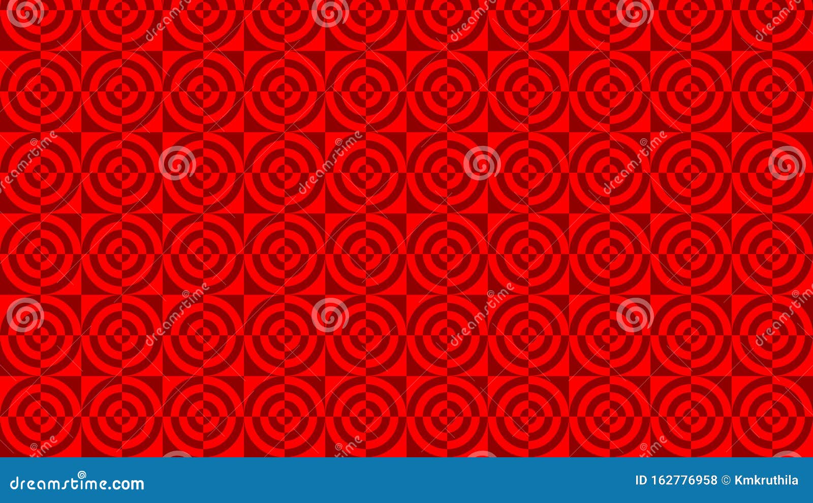 Red Geometric Quarter Circles Pattern Background Stock Vector ...