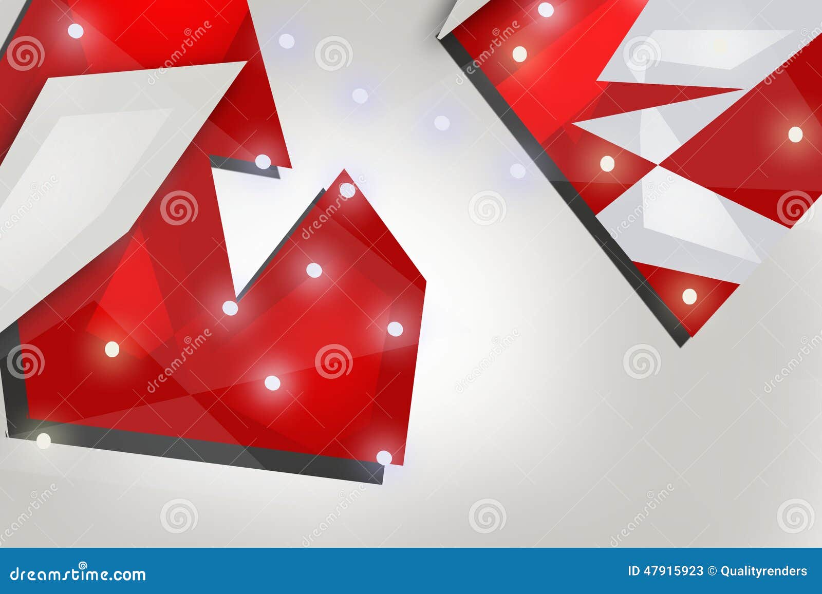 Red Geometric Shapes, Abstract Background Stock Illustration ...