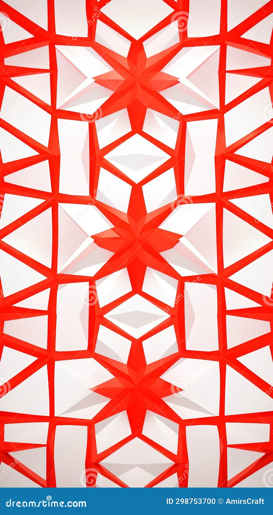 Red Geometric Structures Design White Background Wallpaper AI Generated ...