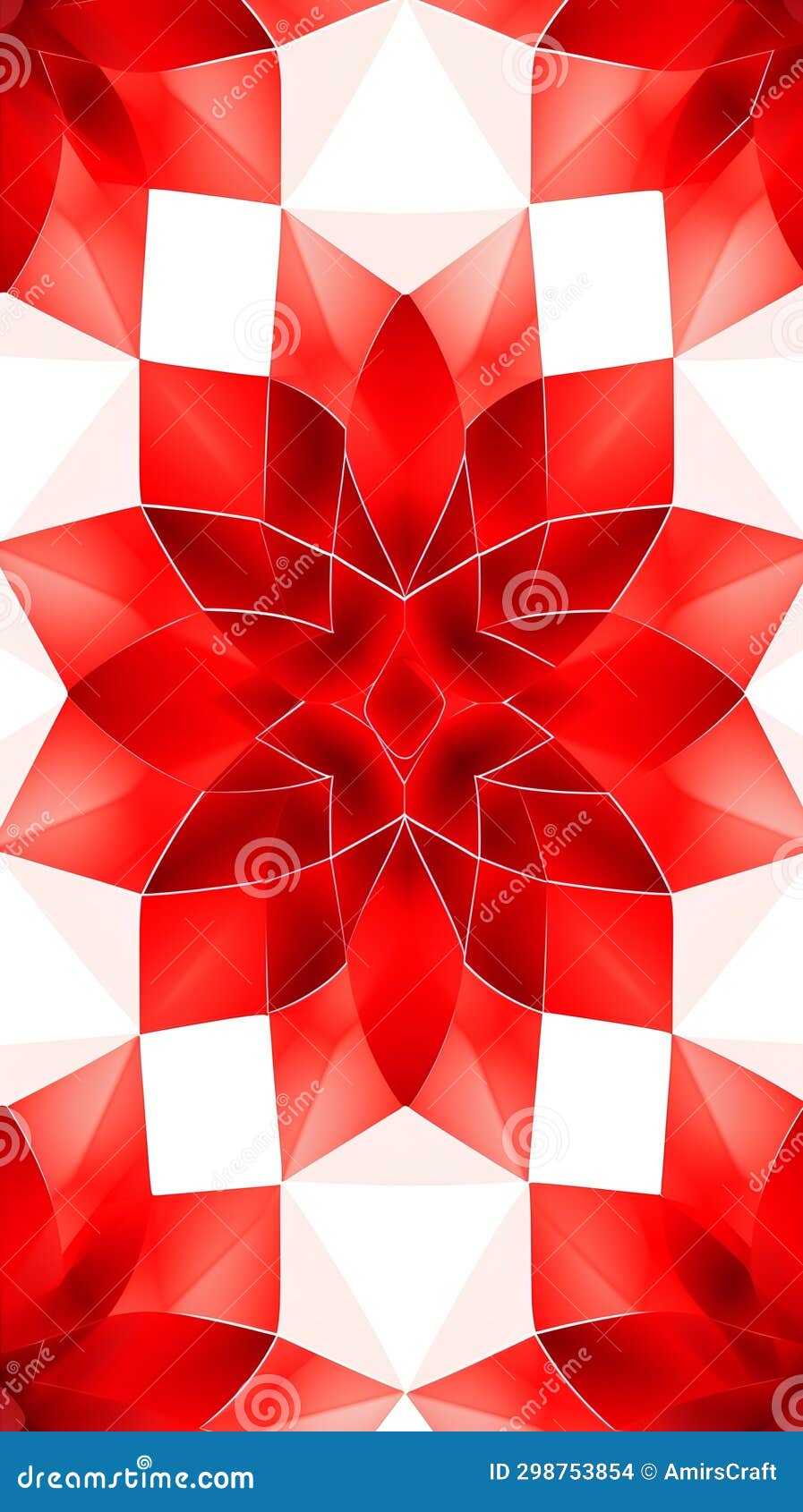 Red Geometric Structures Design White Background Wallpaper AI Generated ...