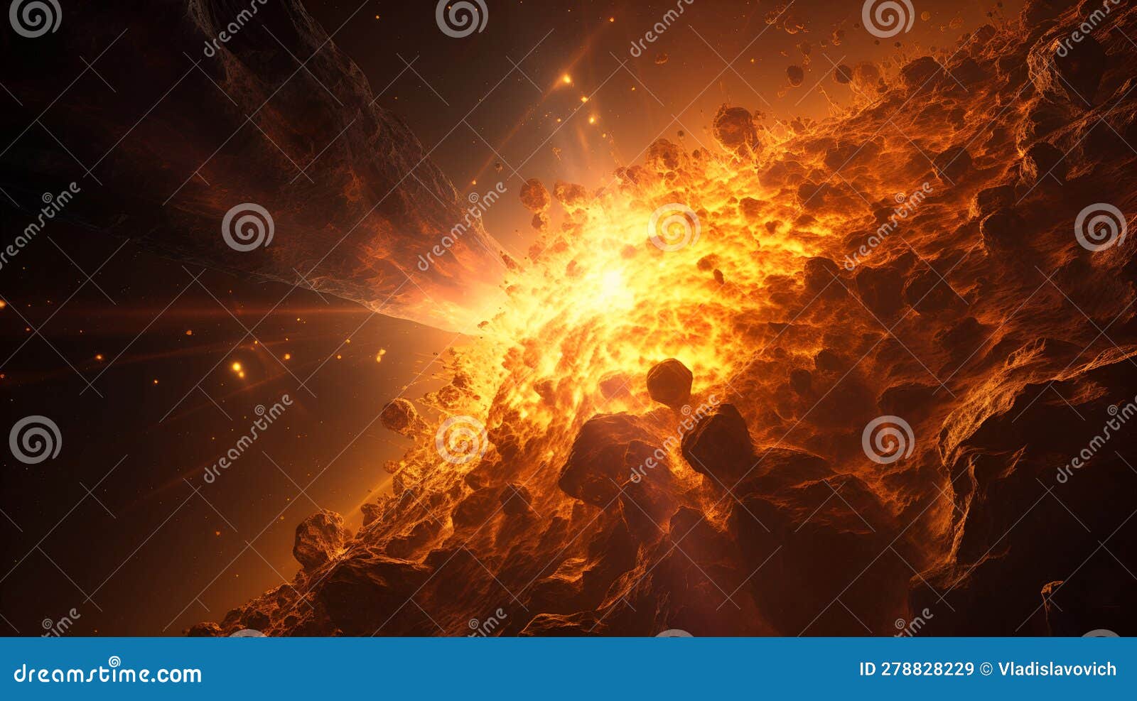 Red Giant Explosion, Star Collapse Shattered Interstellar Dust and ...