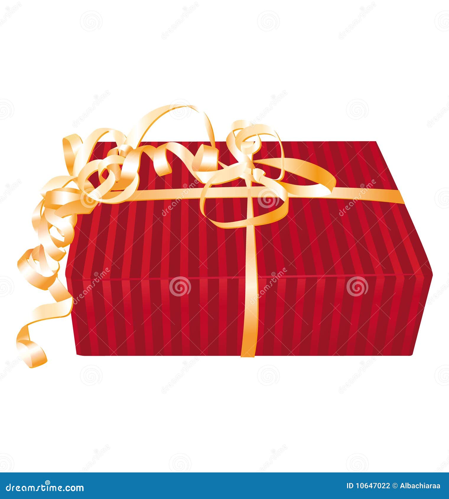 Red gift stock vector. Illustration of cardboard, anniversary - 10647022