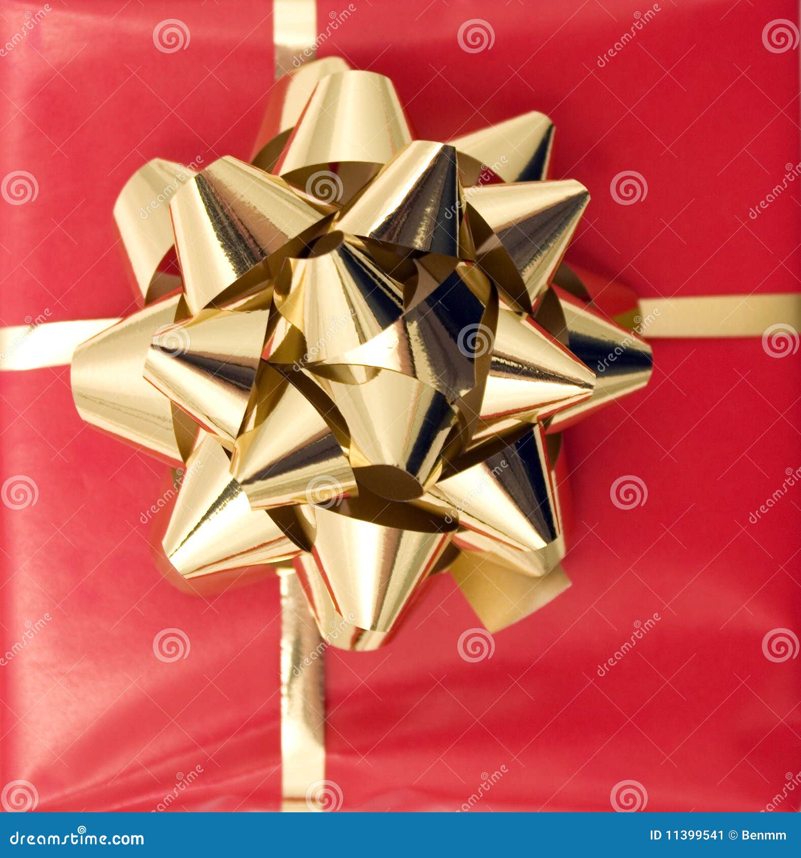 Red gift - from above stock image. Image of white, party - 11399541