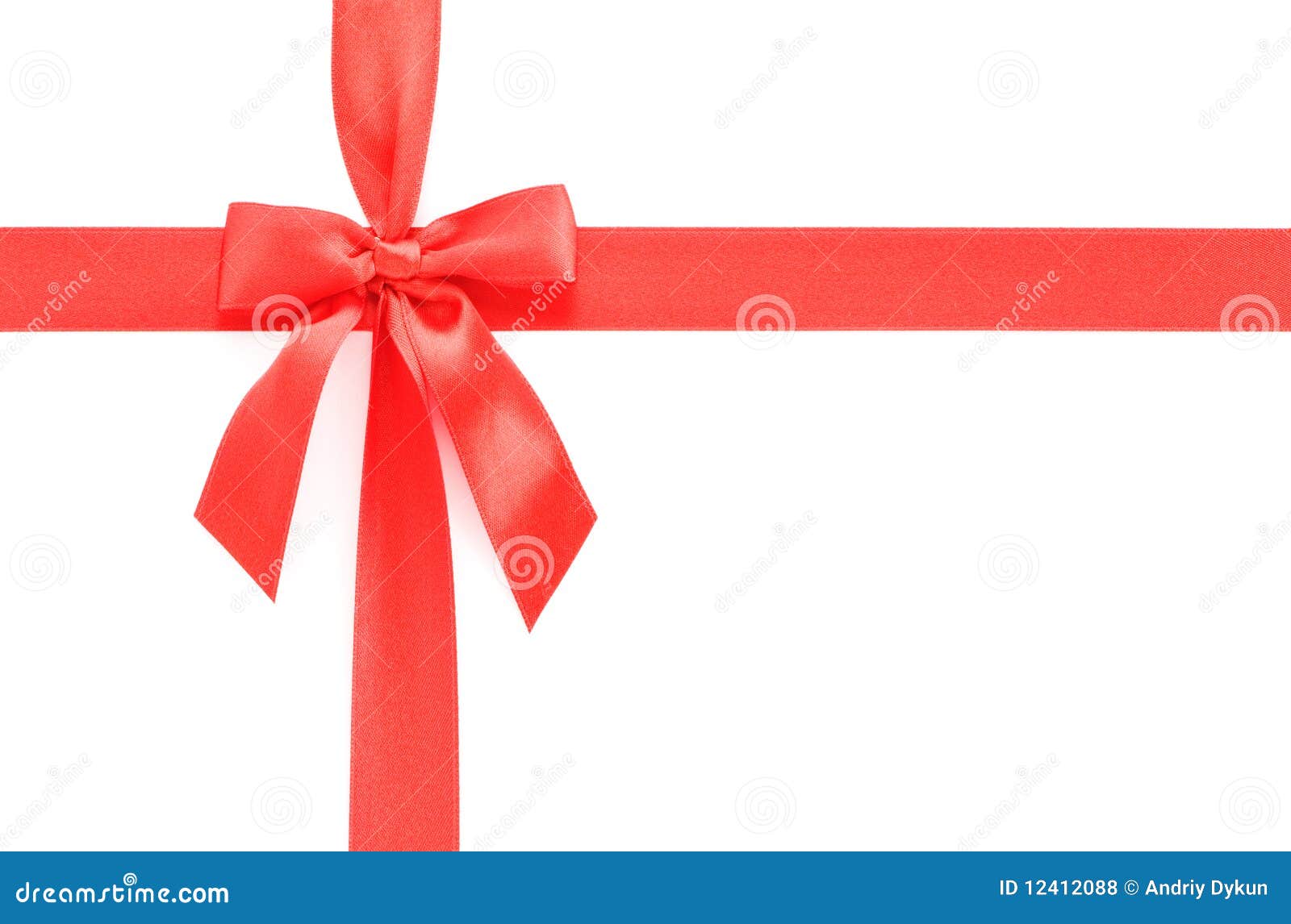 Red gift bow stock photo. Image of birthday, present - 12412088