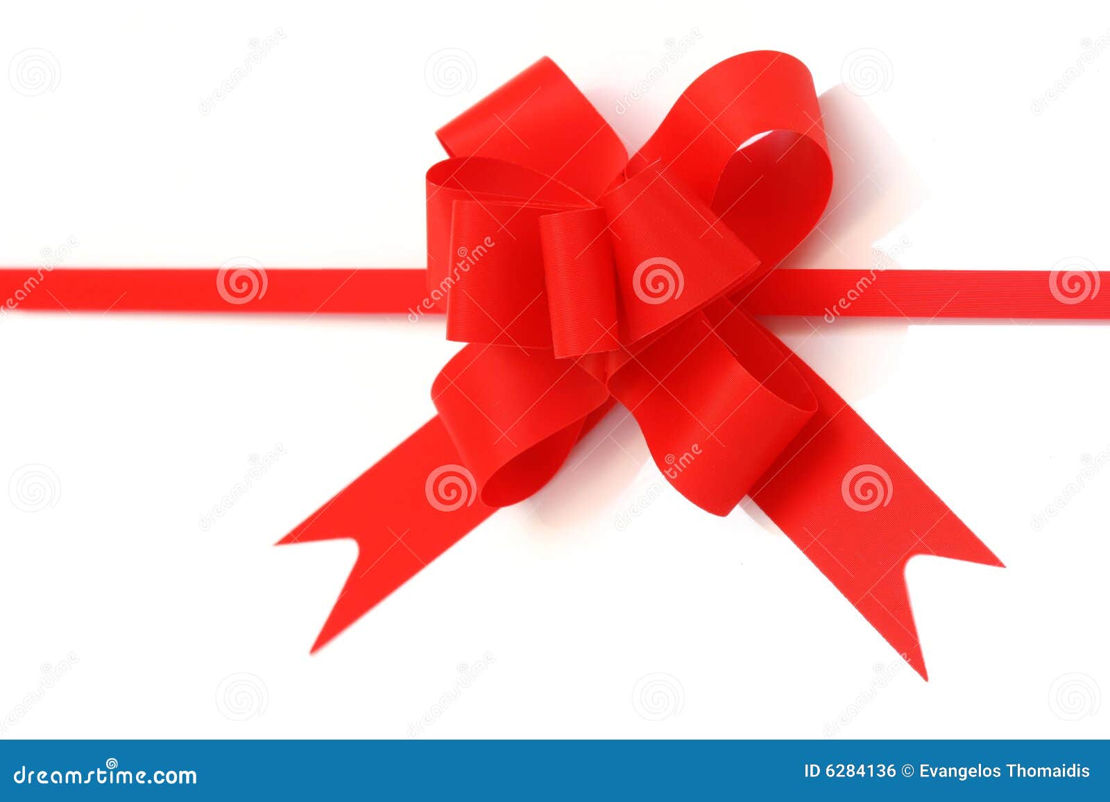 Red gift bow stock photo. Image of decorate, white, greetings - 6284136