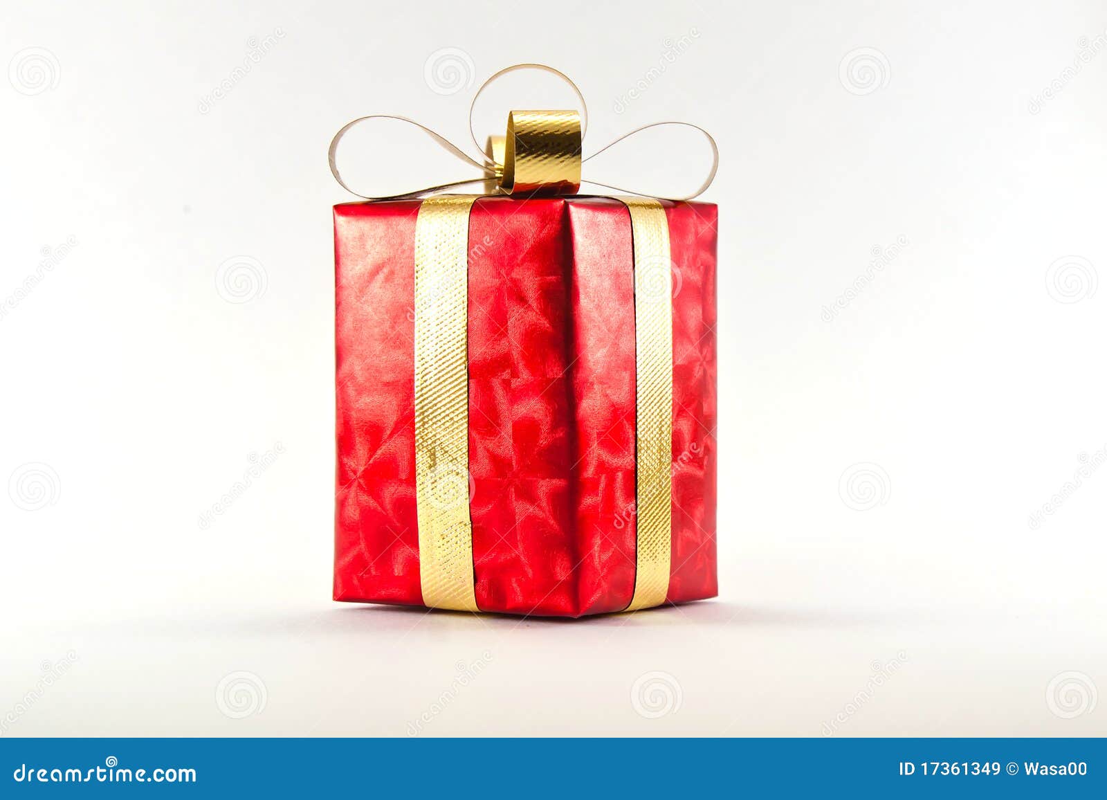 Red gift box stock image. Image of gift, newyear, ribbon - 17361349